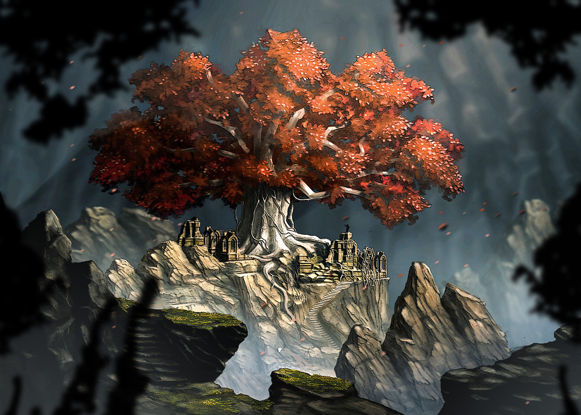 ArtStation - Red Tree