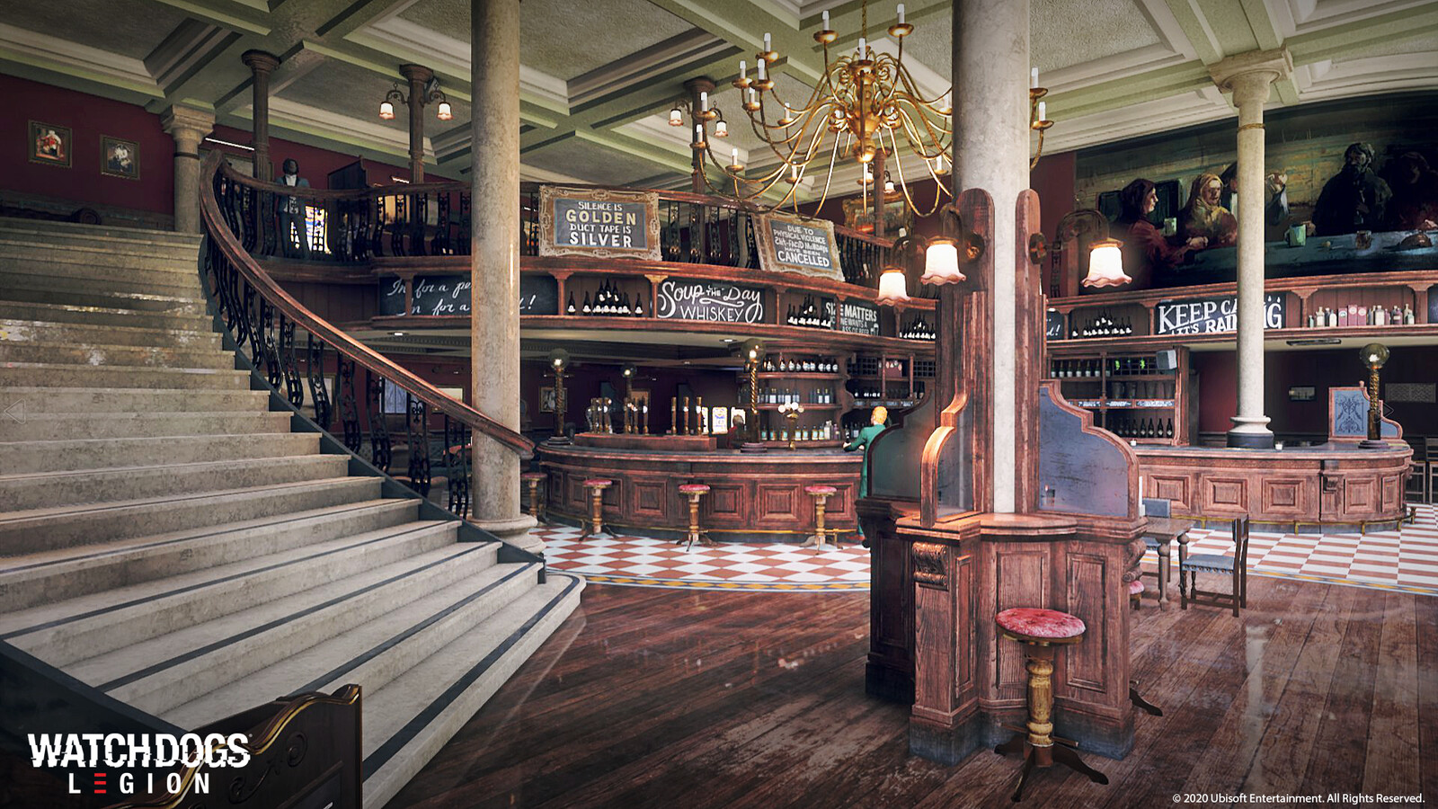 Lilian Chow - Watch Dogs Legion : Three Hawker Boys Pub + WIP shots