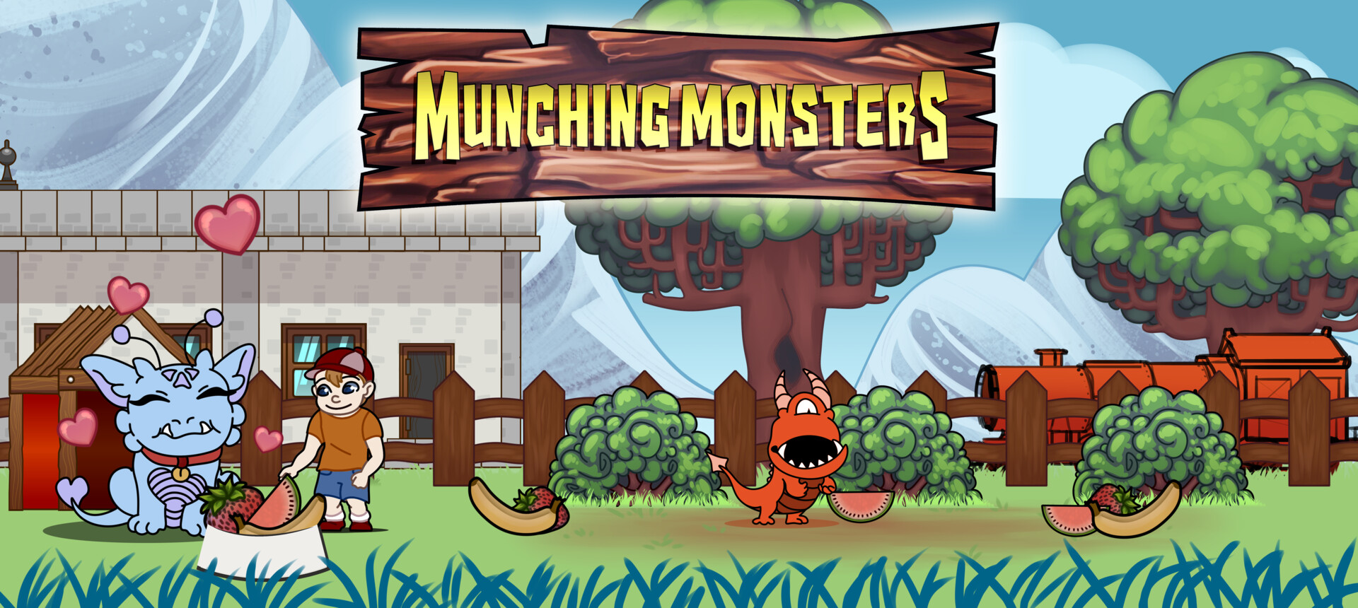 ArtStation - Munching Monsters Mini-Game