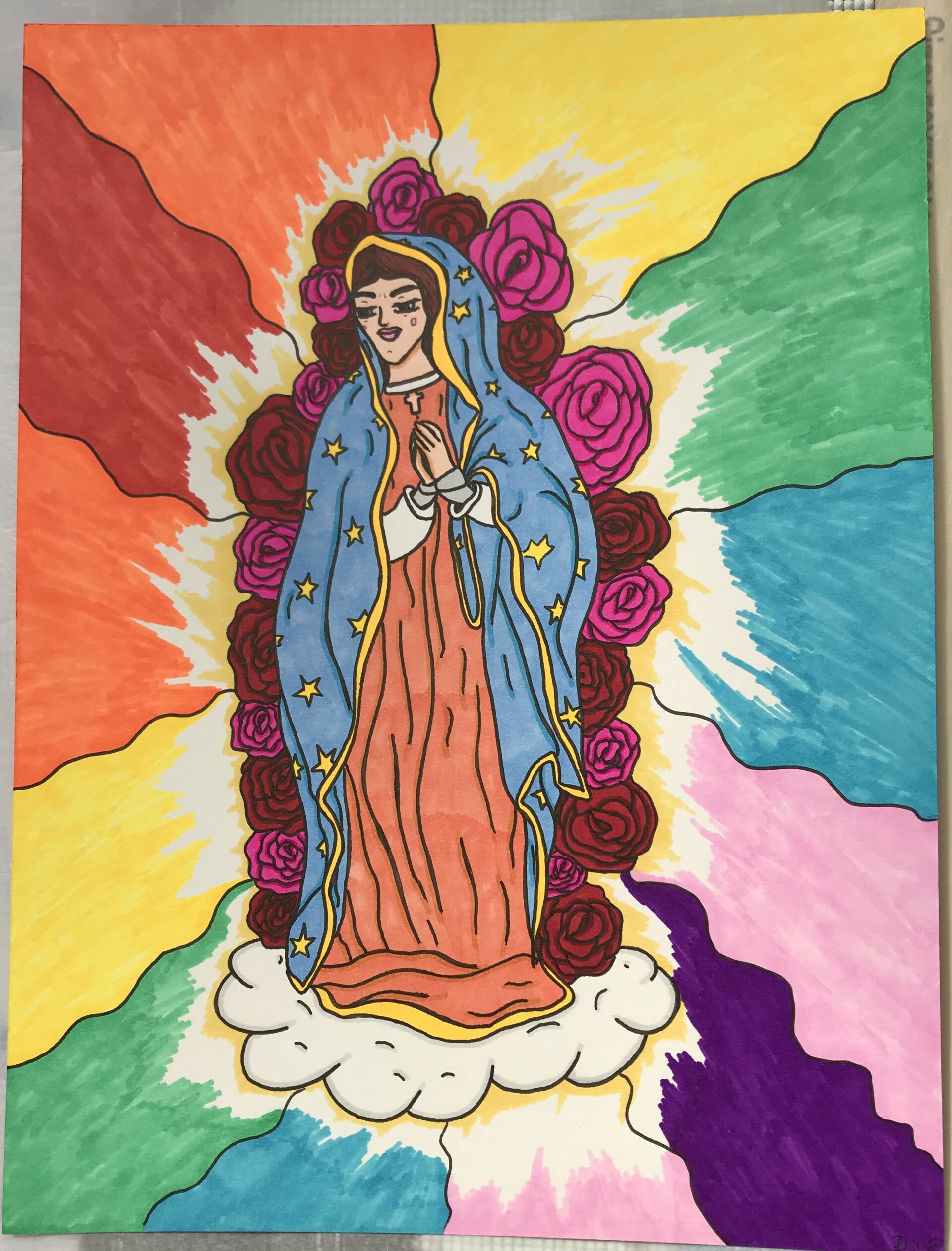 ArtStation - Our Lady of Guadalupe sketch