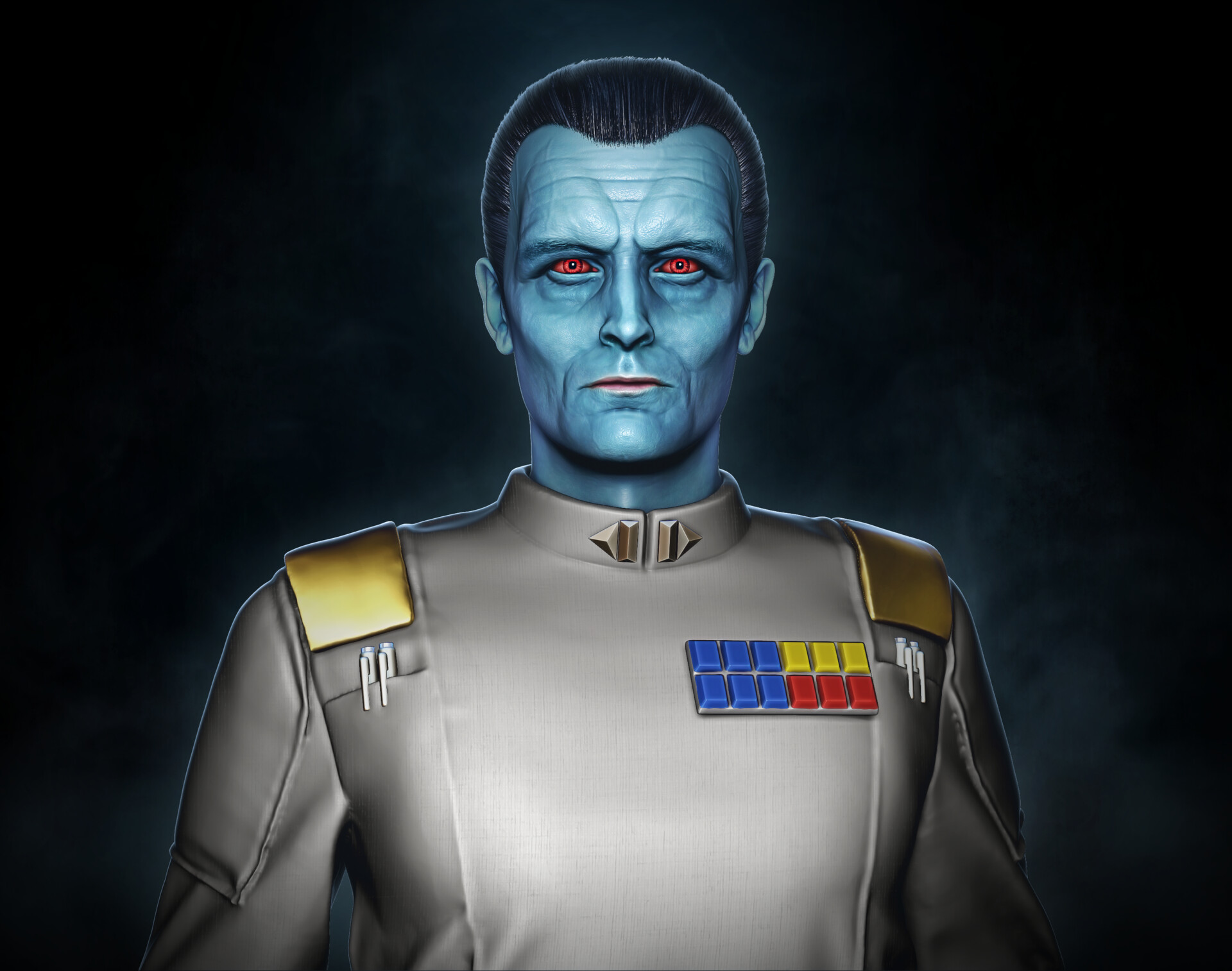 ArtStation - Grand Admiral Thrawn (Lars Mikkelsen)