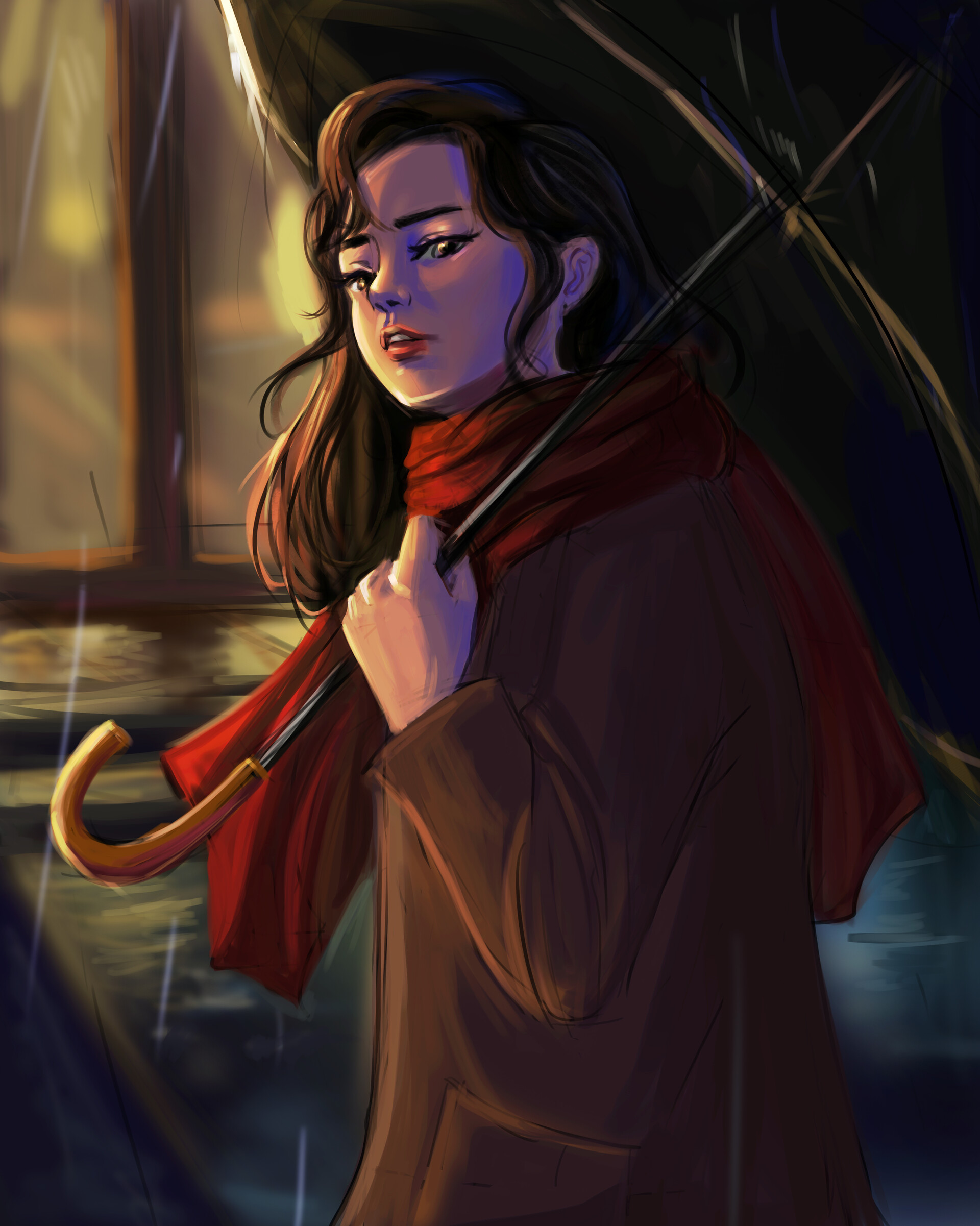 ArtStation - Night Rain