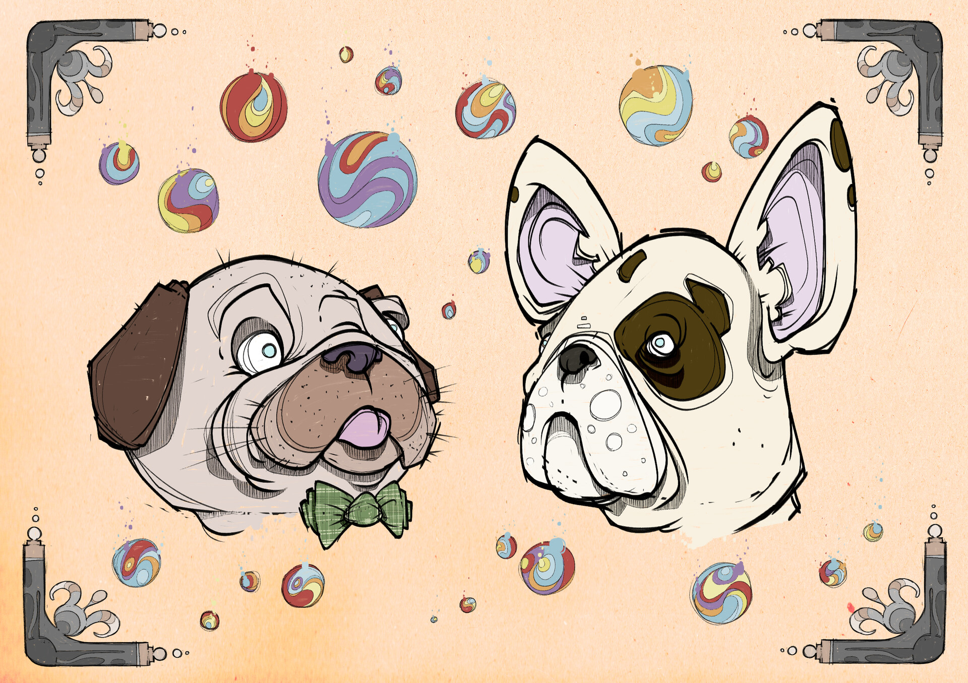 ArtStation - Two Dogs