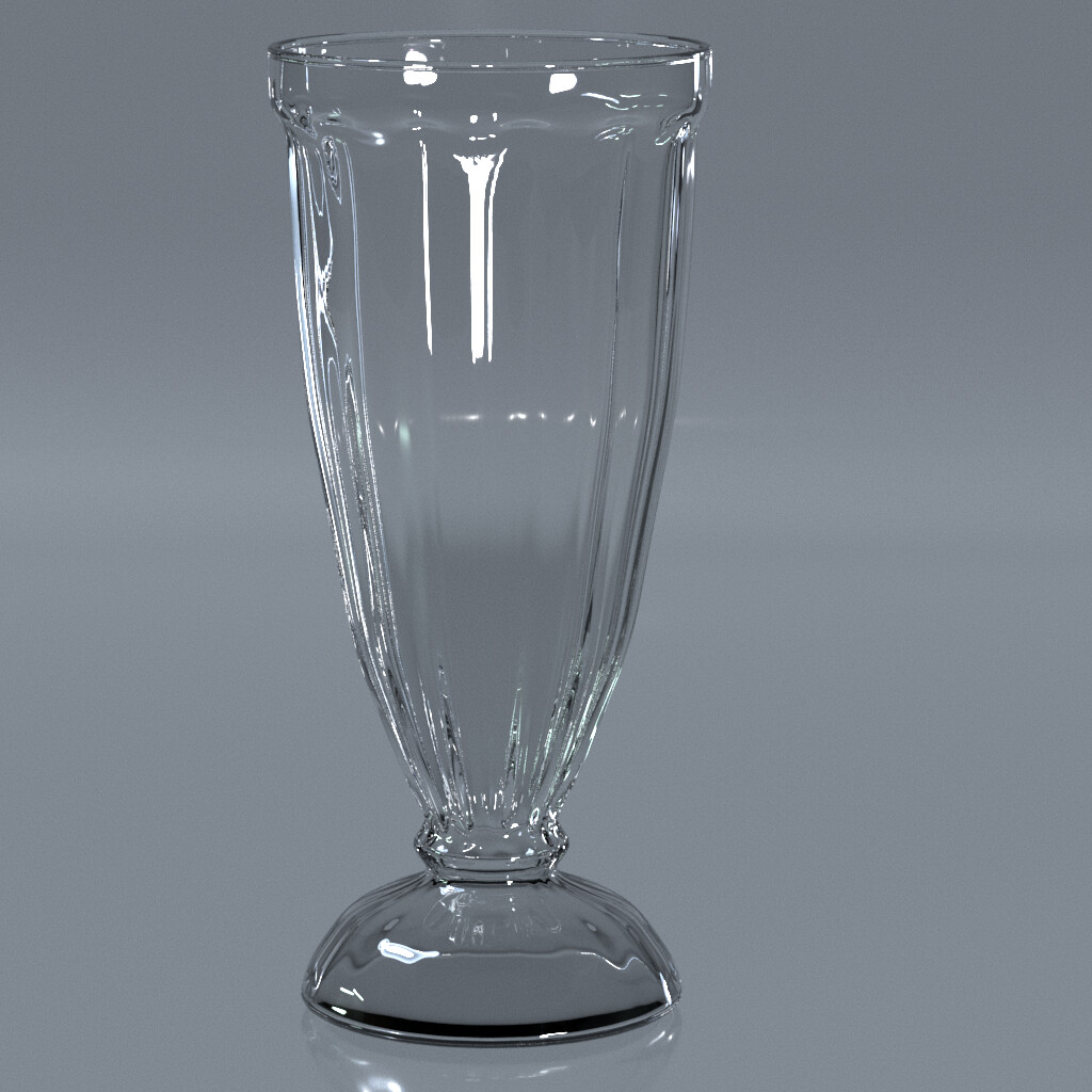 ArtStation - Milkshake glass