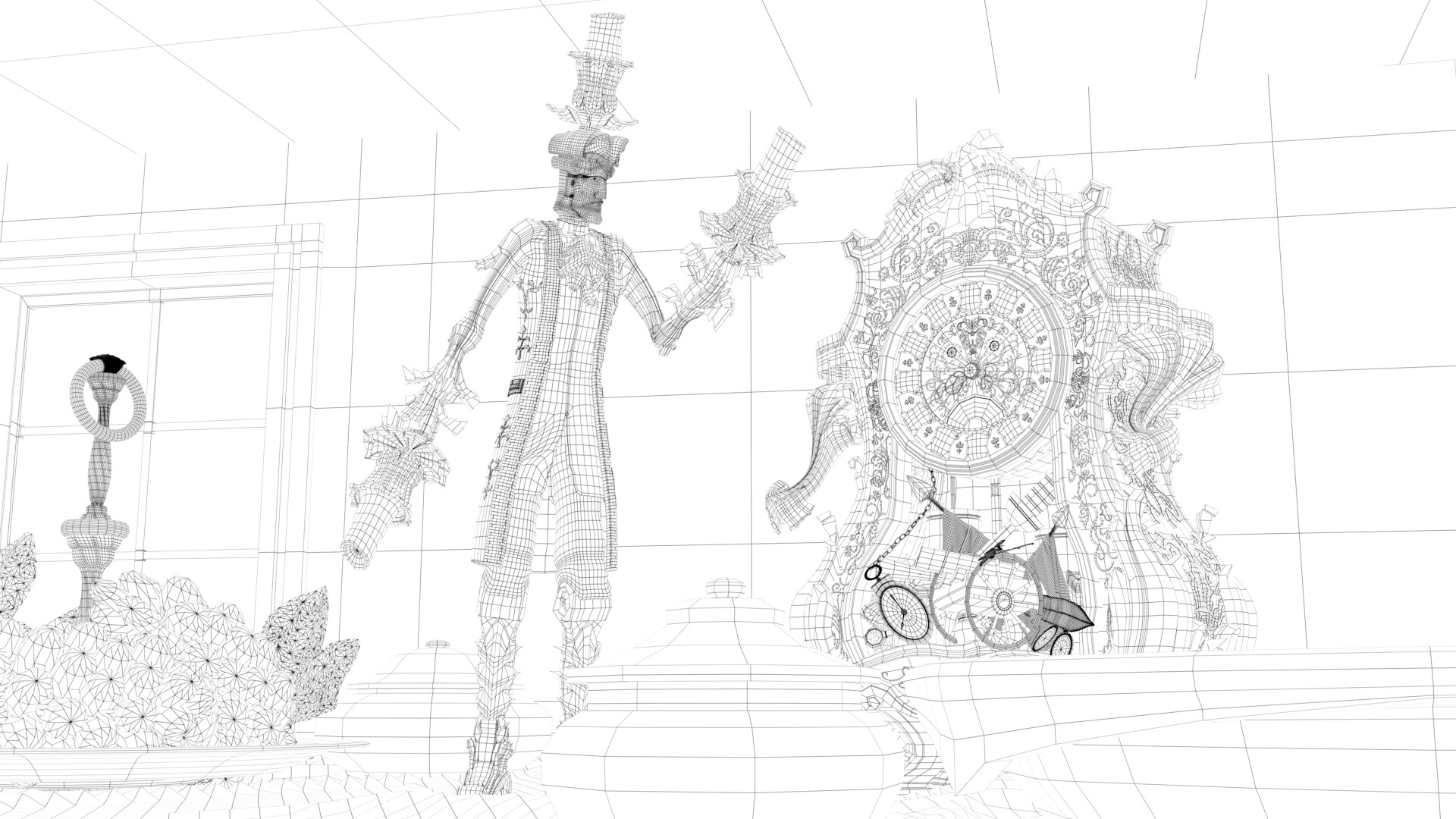 cogsworth and lumiere coloring pages