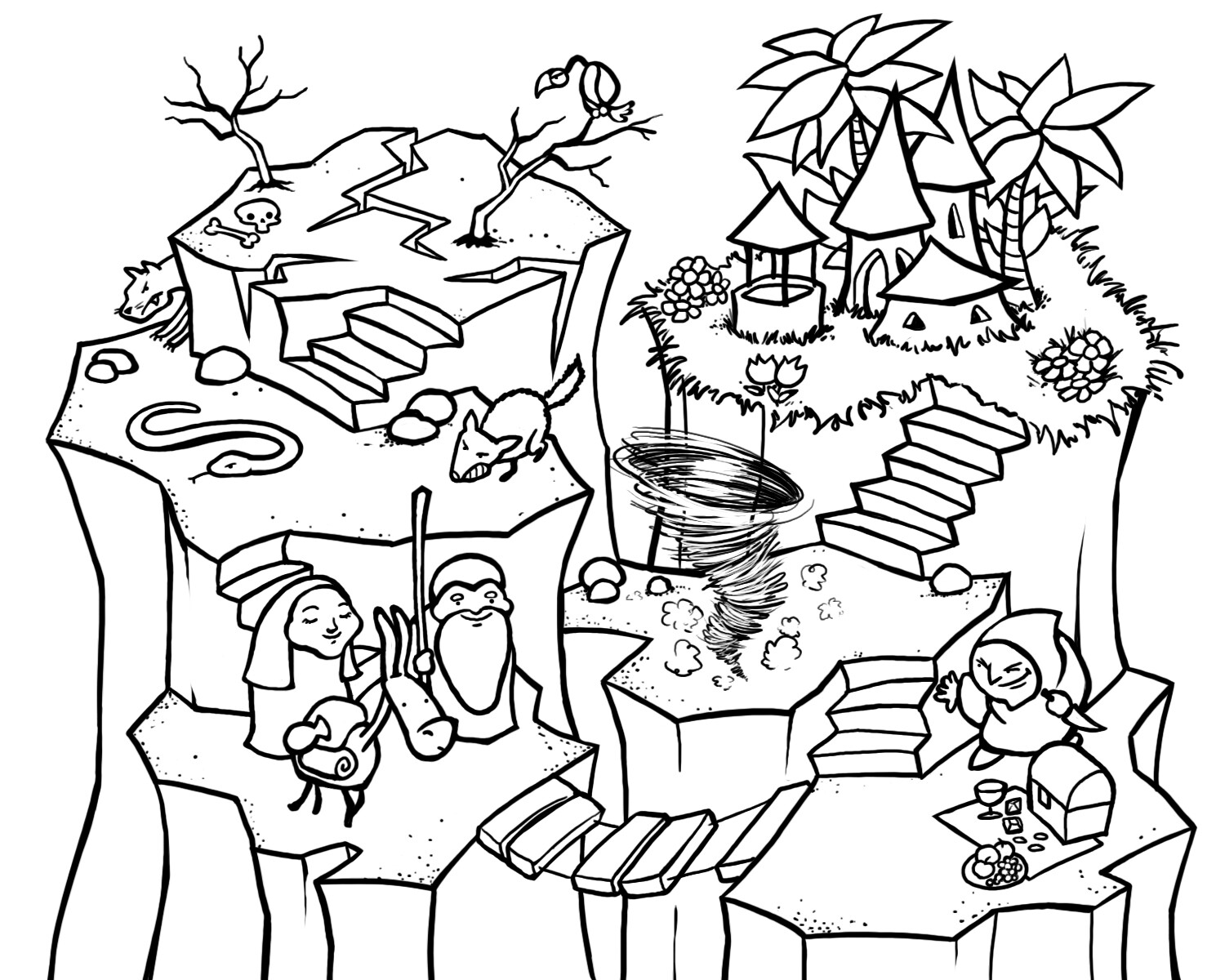 splash mountain coloring pages