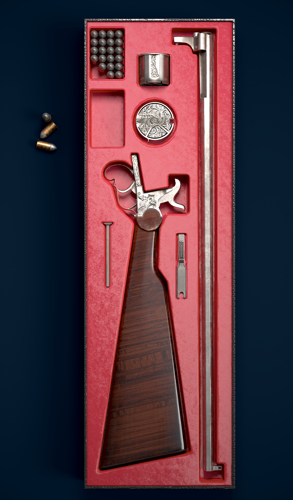 Mark Kassikhin - 15mm Belgian Pinfire Revolving Rifle