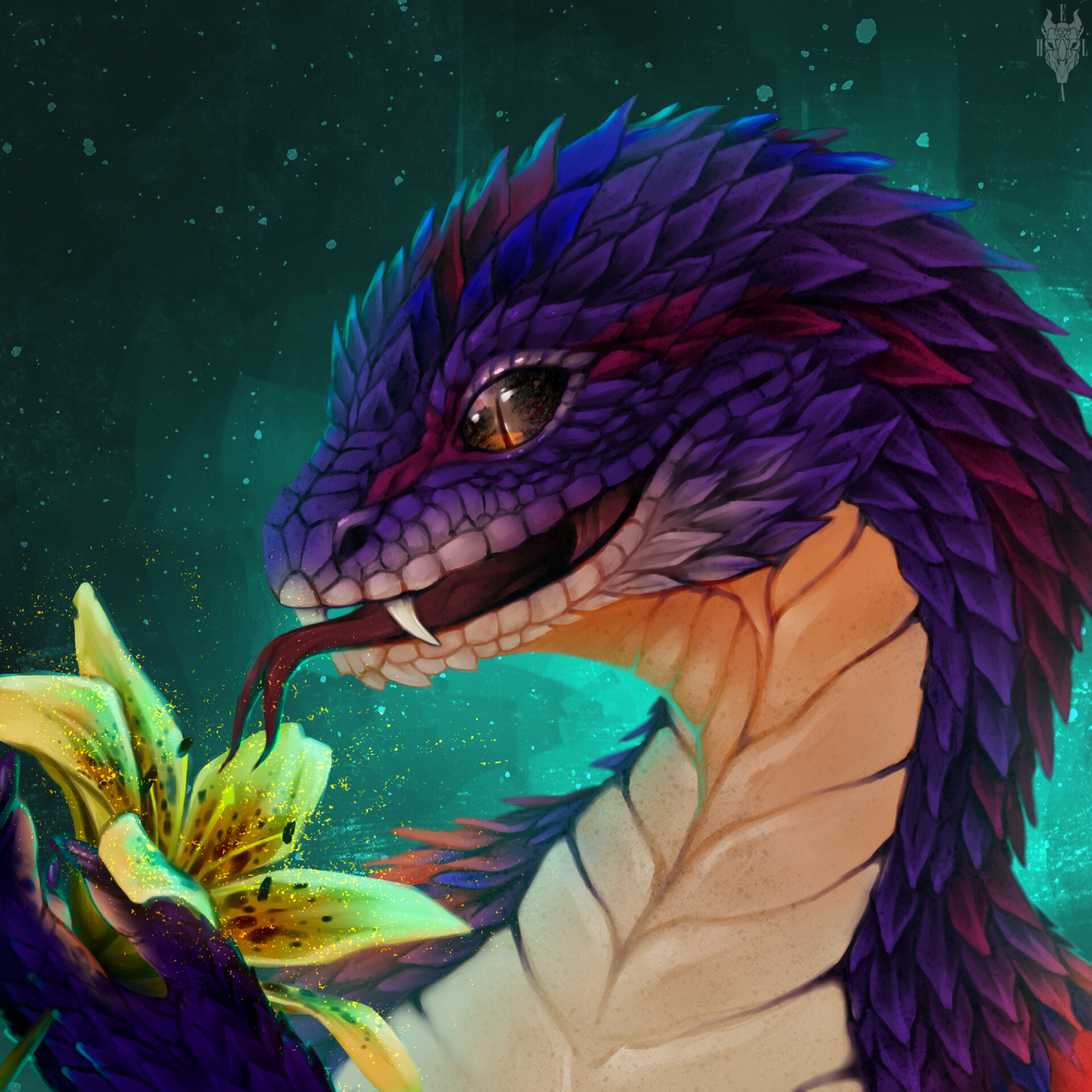 ArtStation - Snake flower