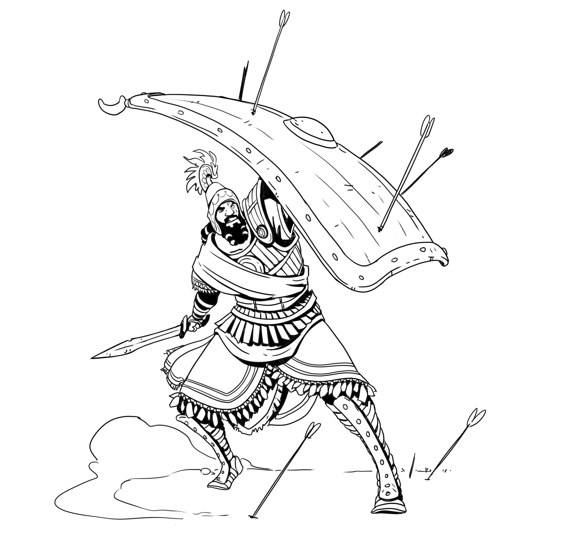 Bone Dust - Big shield warrior