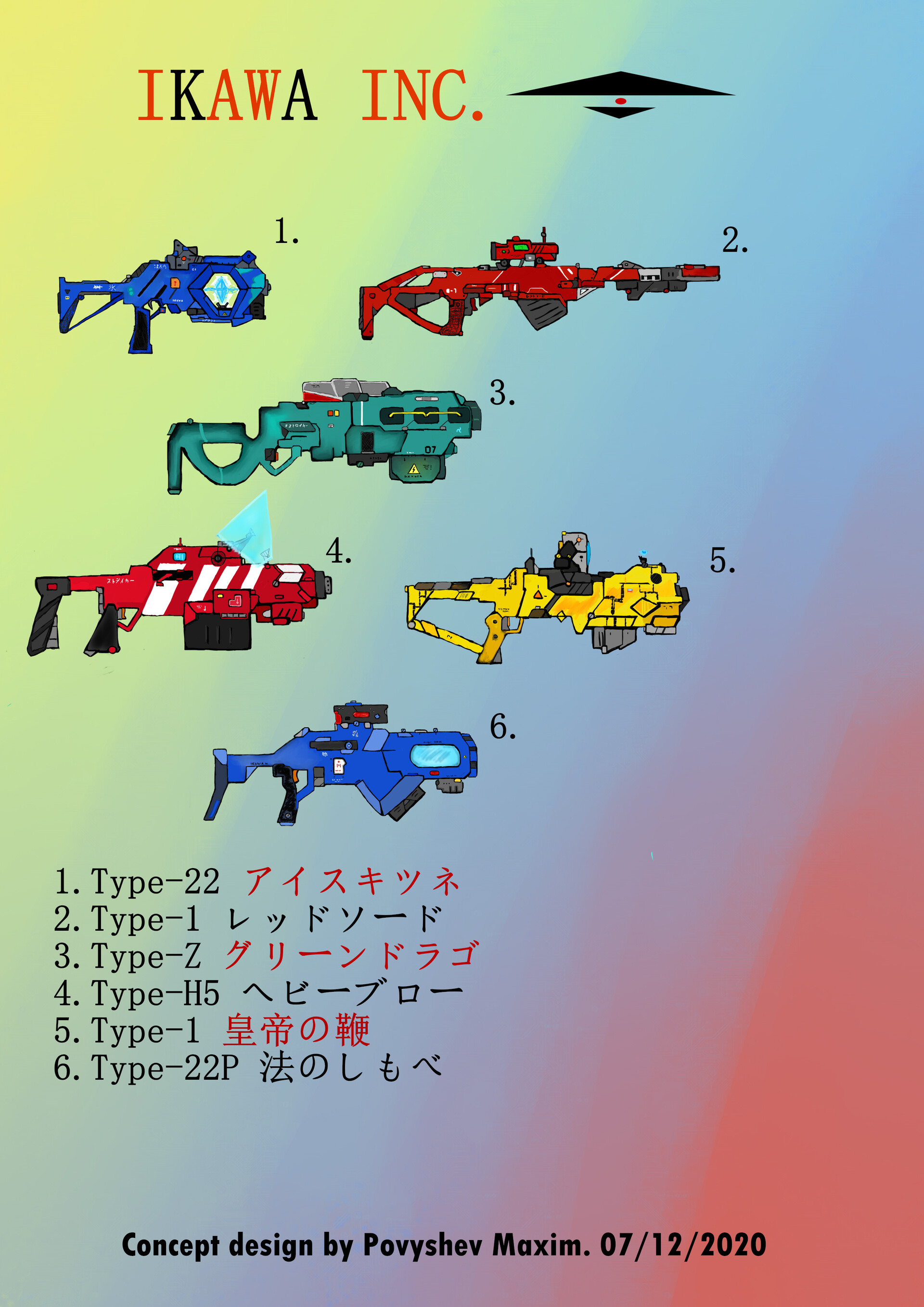 ArtStation - Weapons created by IKAWA Corporation