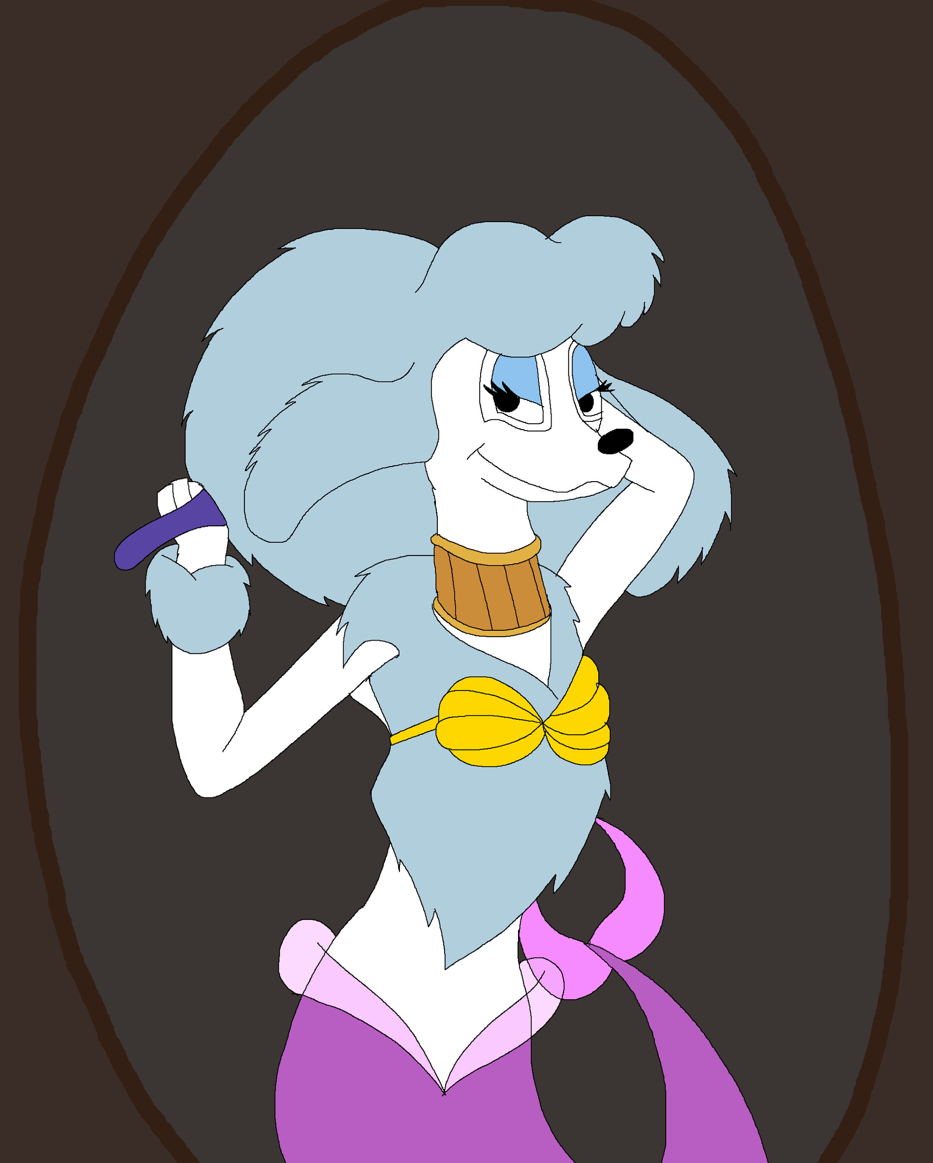 ArtStation - Mer-Poodle Georgette at the Powder Room
