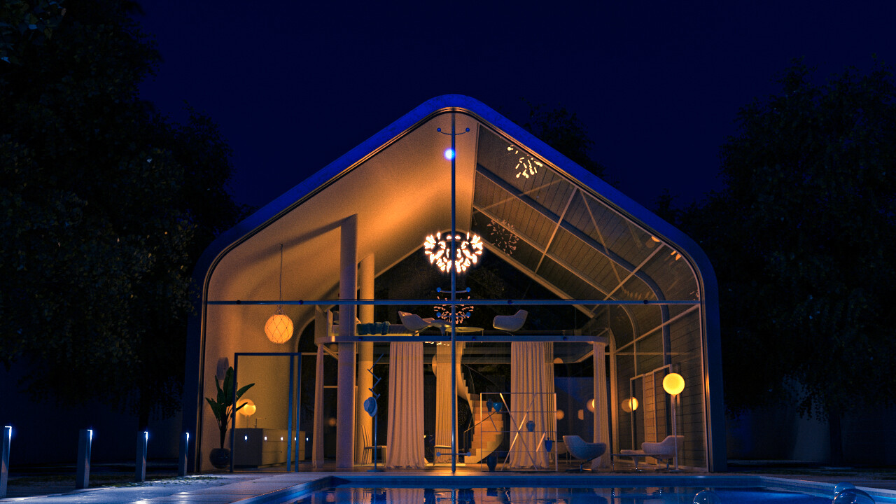 ArtStation - Exterior Lighting Night