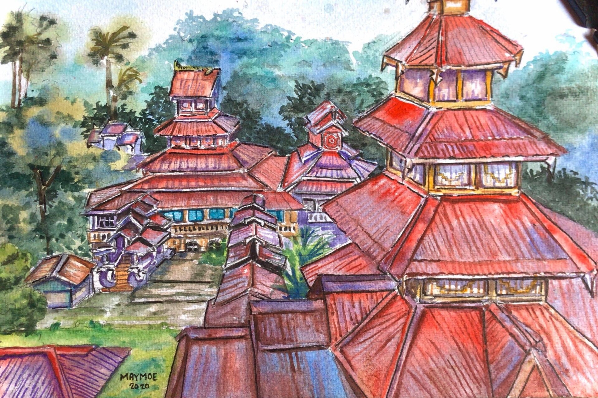 ArtStation - Yadanar Bone Myint Monastery