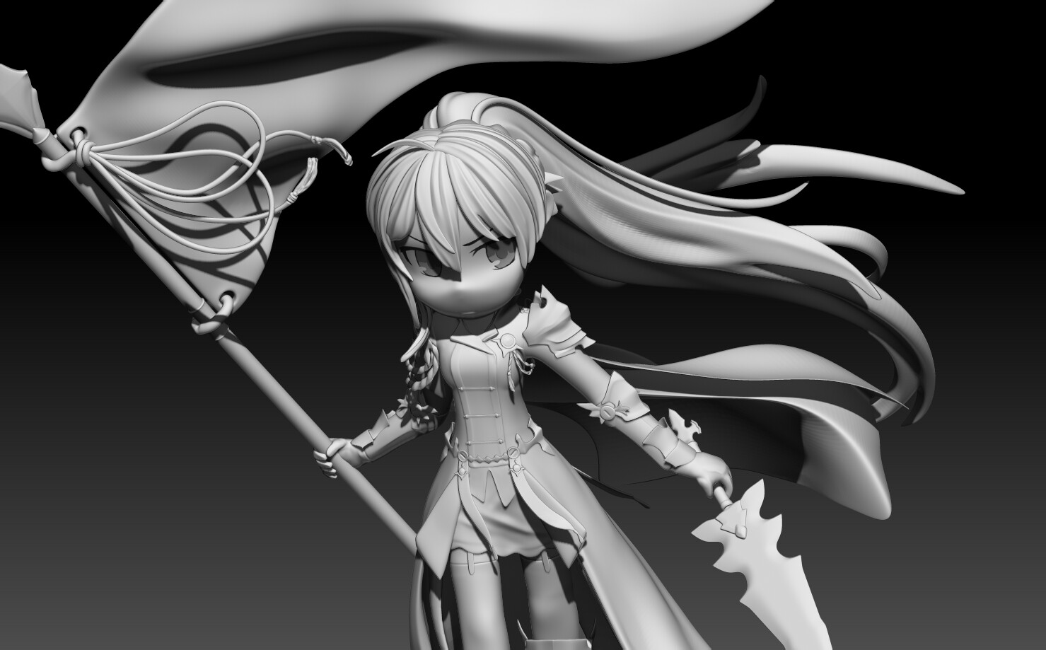 ArtStation - Elsword-Elesis (Empire Sword)