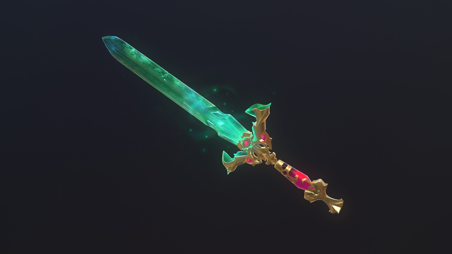 ArtStation - Stylized Crystal Sword
