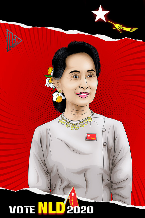 ArtStation - Daw Aung San Suu Kyi