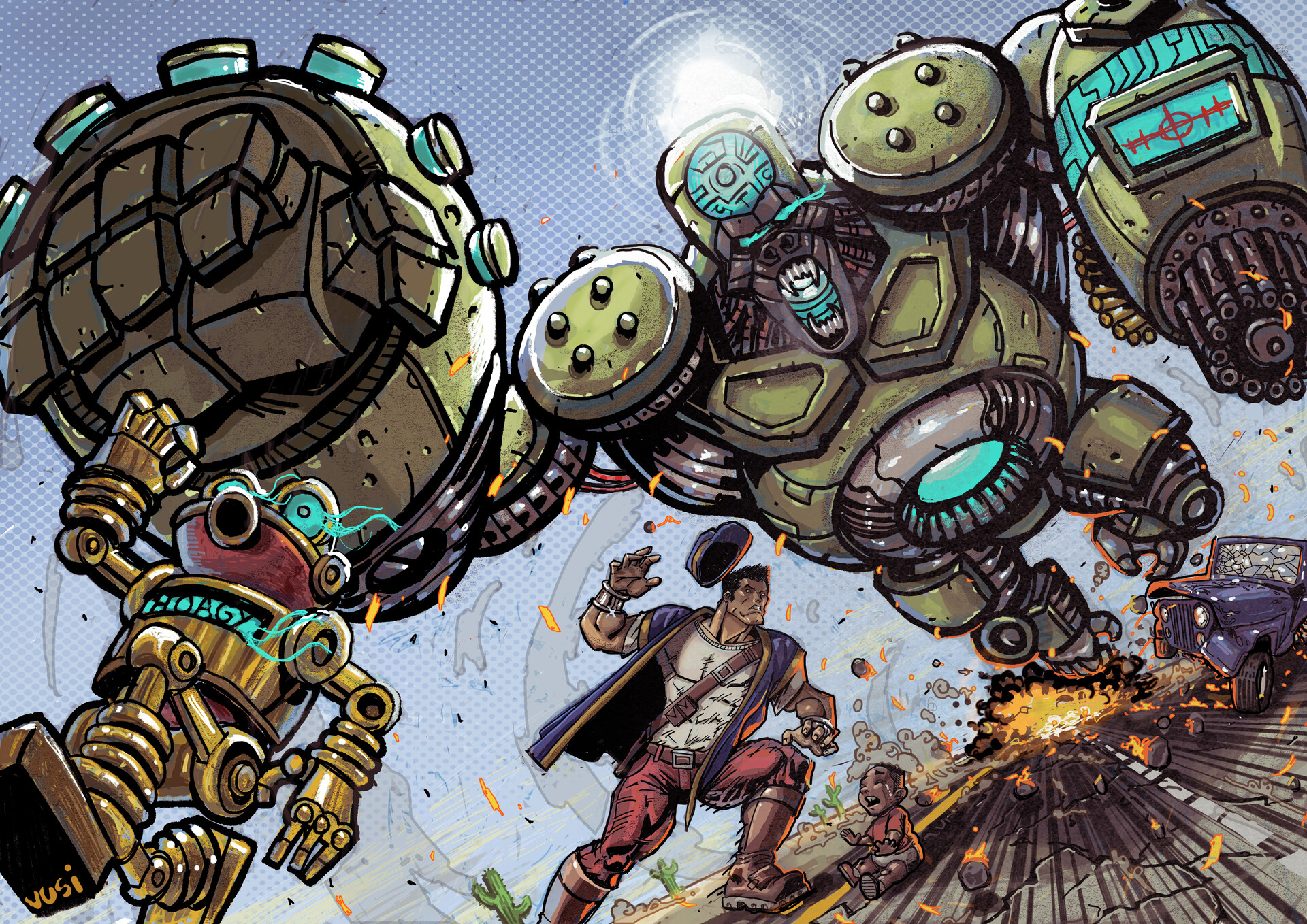 ArtStation - 2000Ad Robo hunter -My Second entry for the talent search