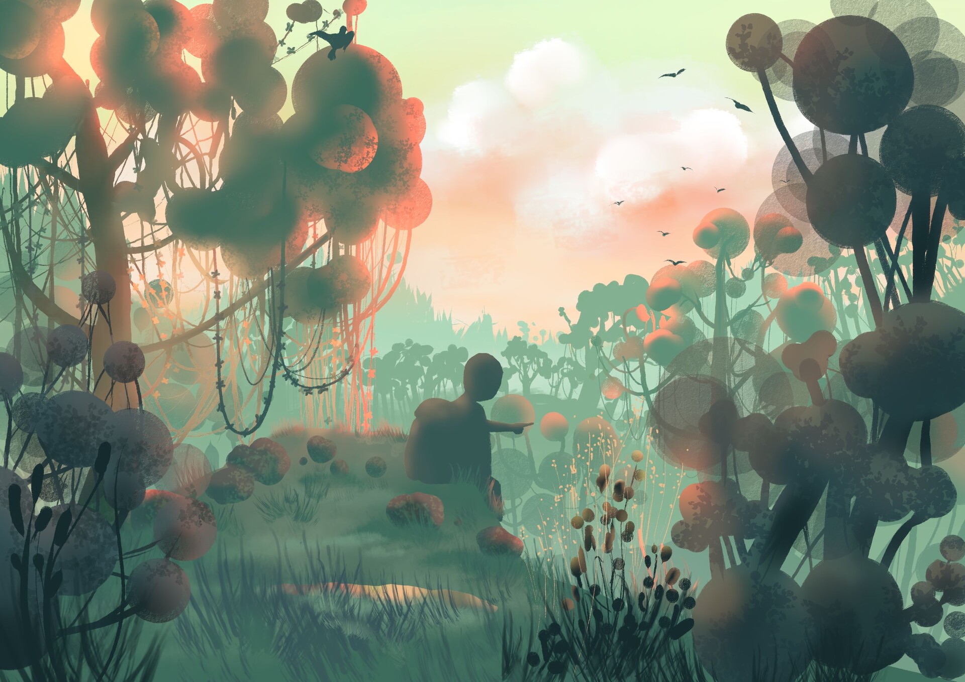 ArtStation - Stylized forest