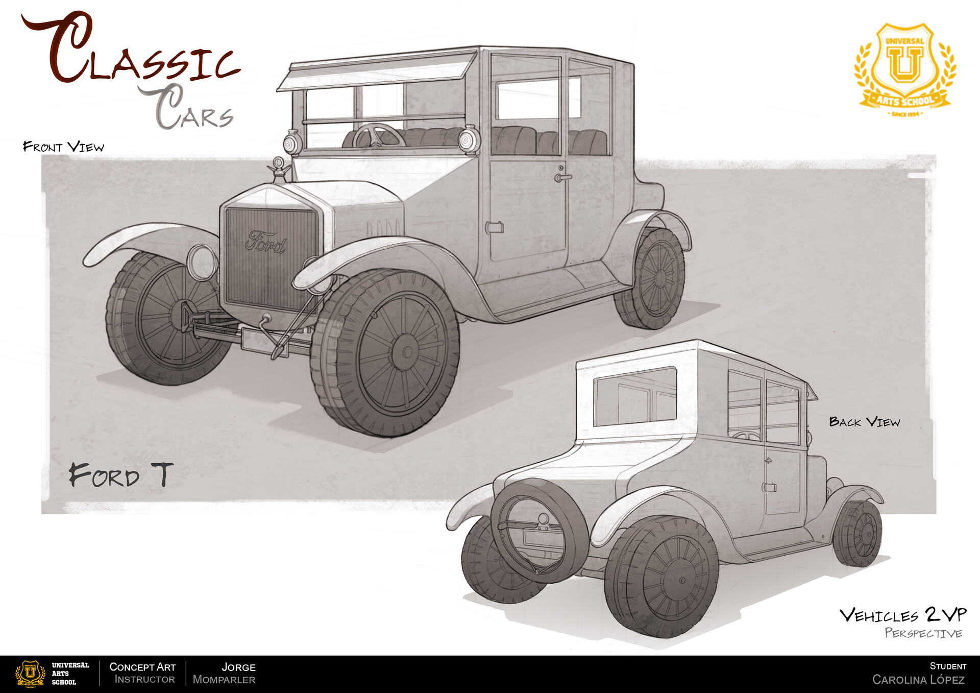 ArtStation - Classic Cars (Ford T and Classic 1925 Bentley)