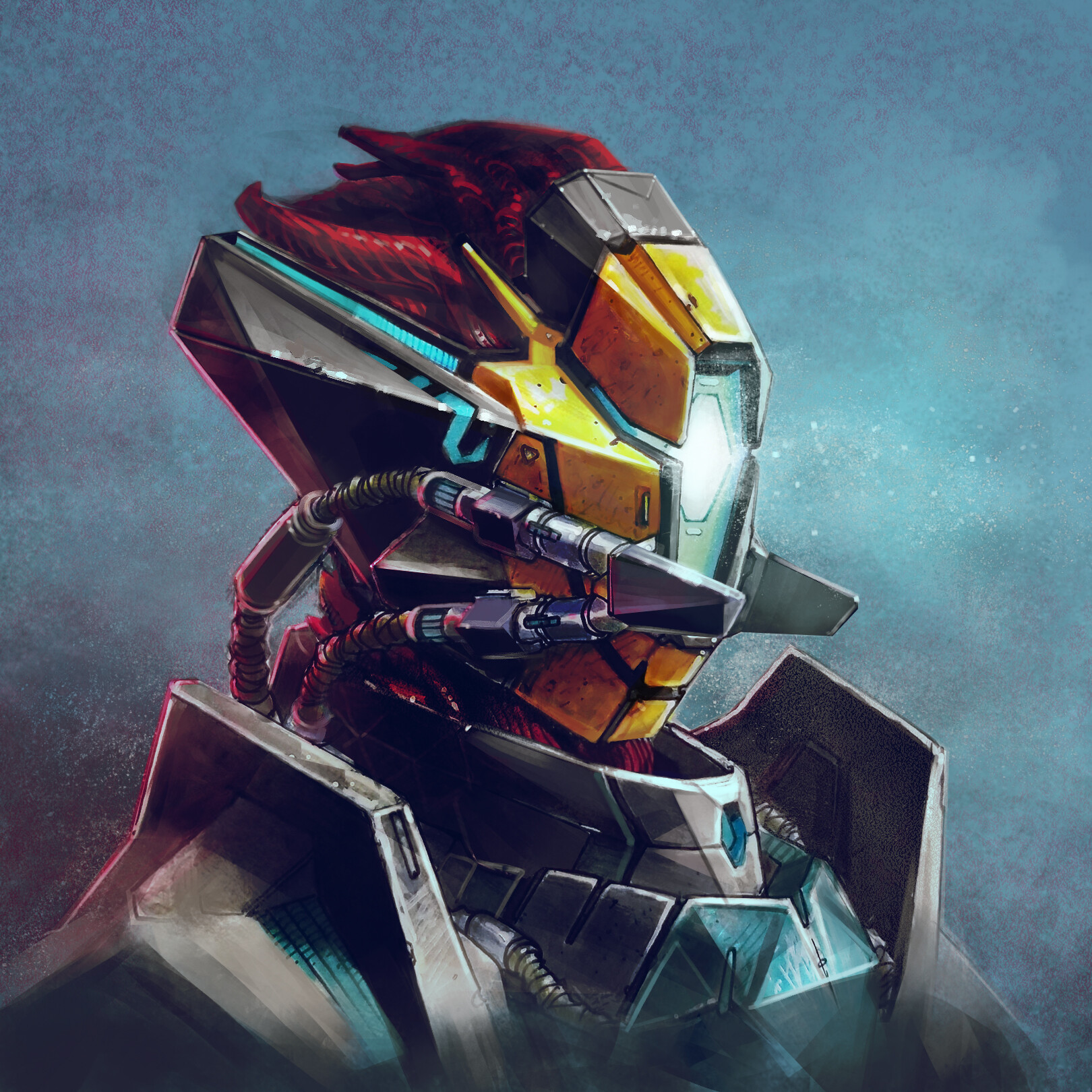 ArtStation - Alien Cyborg