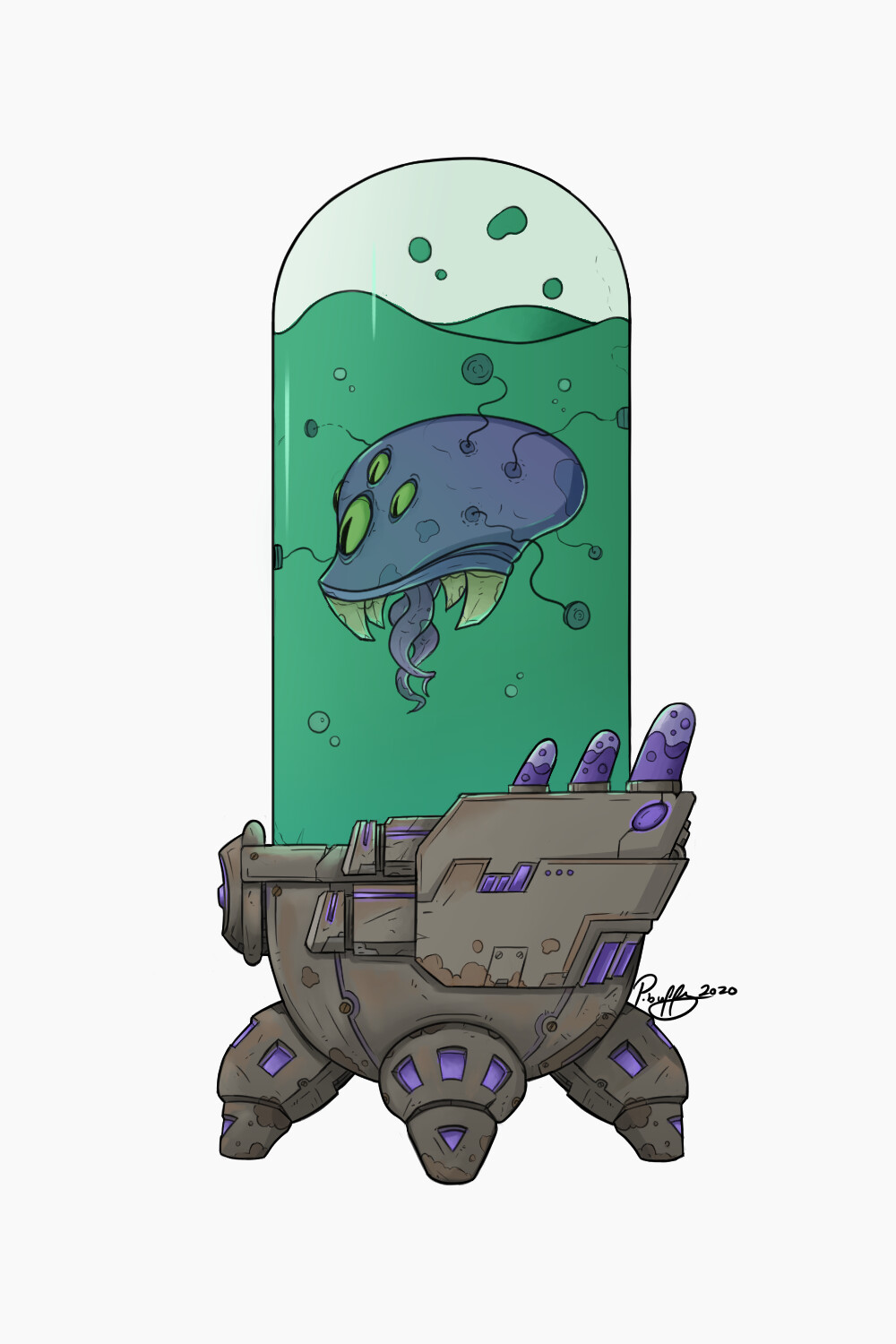 Piers Buffey - Mock-Up Sci-Fi Game UI Project