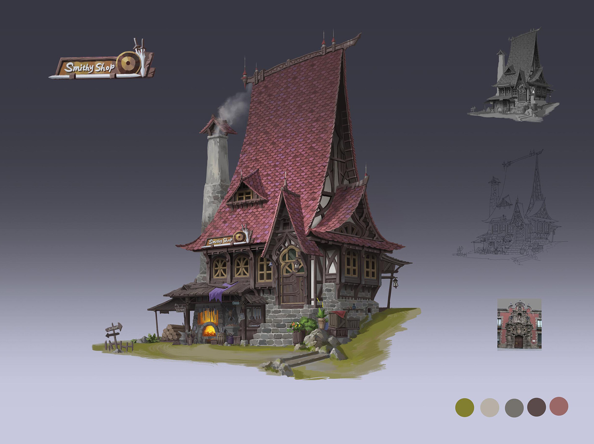 ArtStation - blacksmith's shop