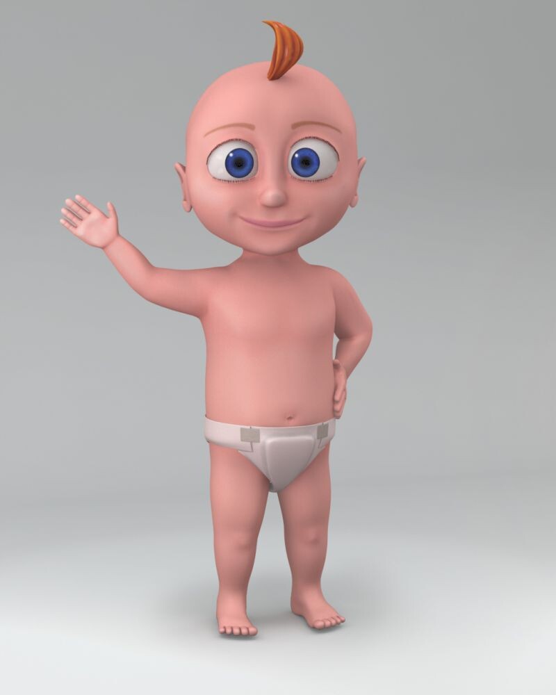 ArtStation - 3d baby character