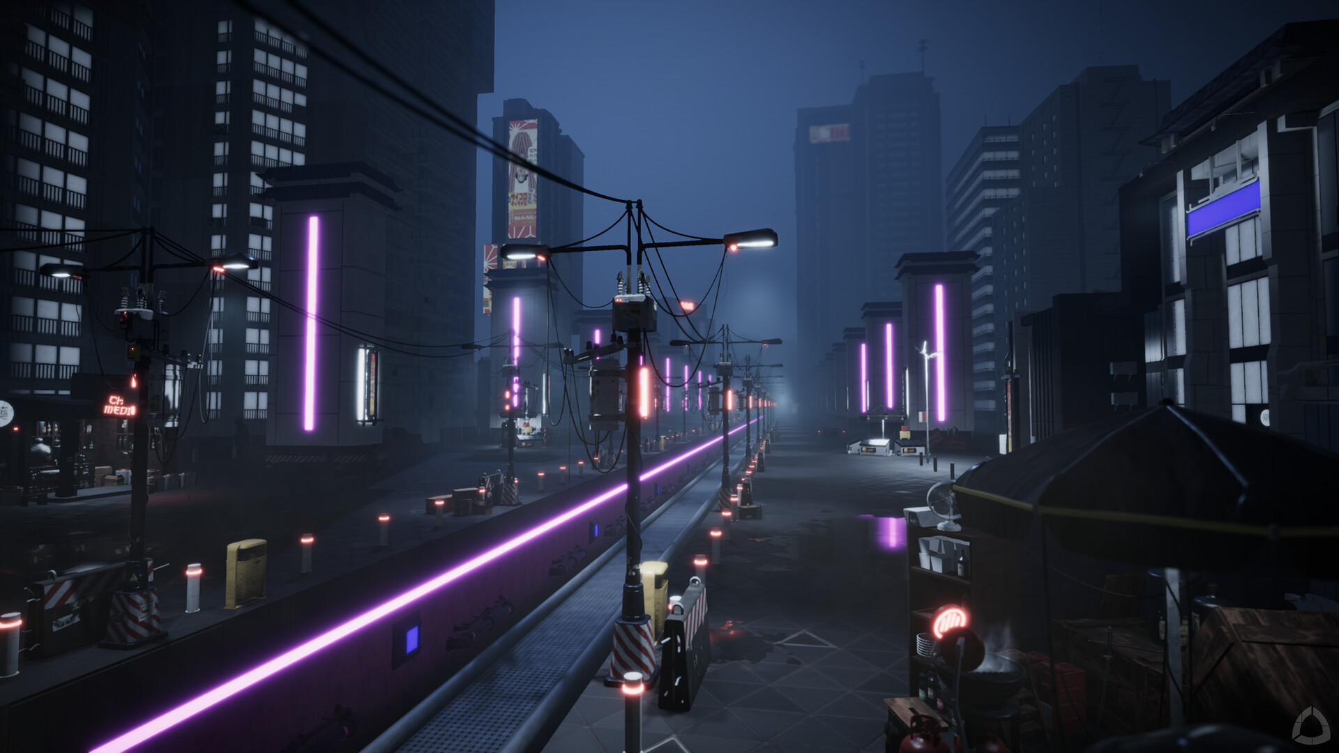 ArtStation - Neon Rail - 3D Conceptual Art