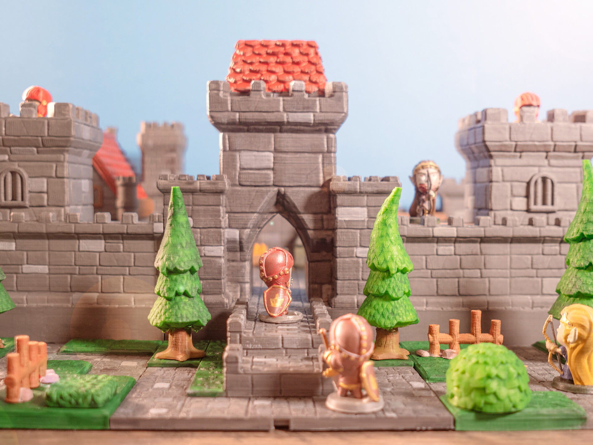 ArtStation - 3d printable castle for Chibi tabletop gameplay.