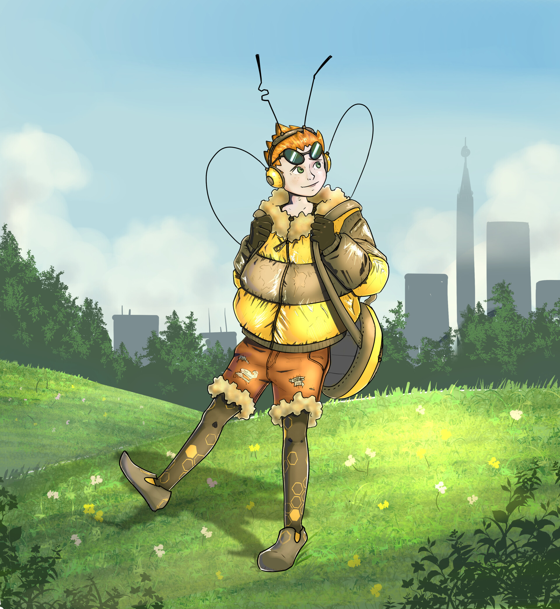 ArtStation - Bee Kid Character 🐝.