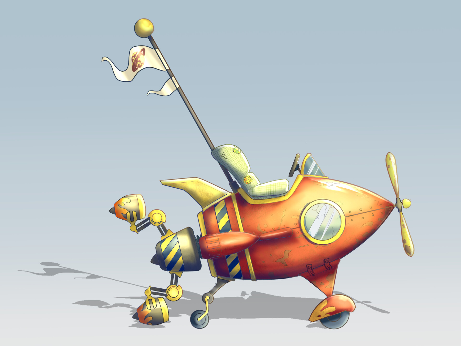 ArtStation - Makeshift Rocket Ship