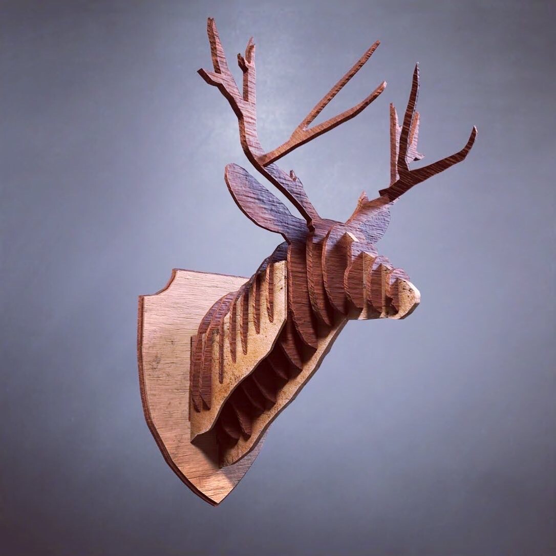 ArtStation - Decorative Deer Heads