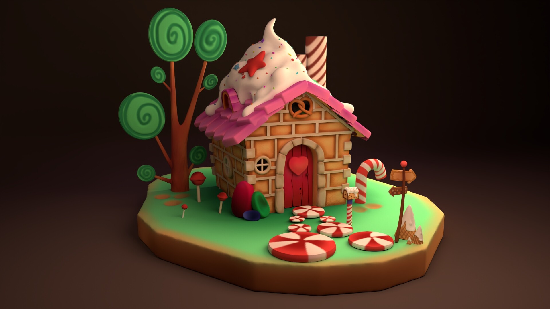 ArtStation - The Gingerbread House