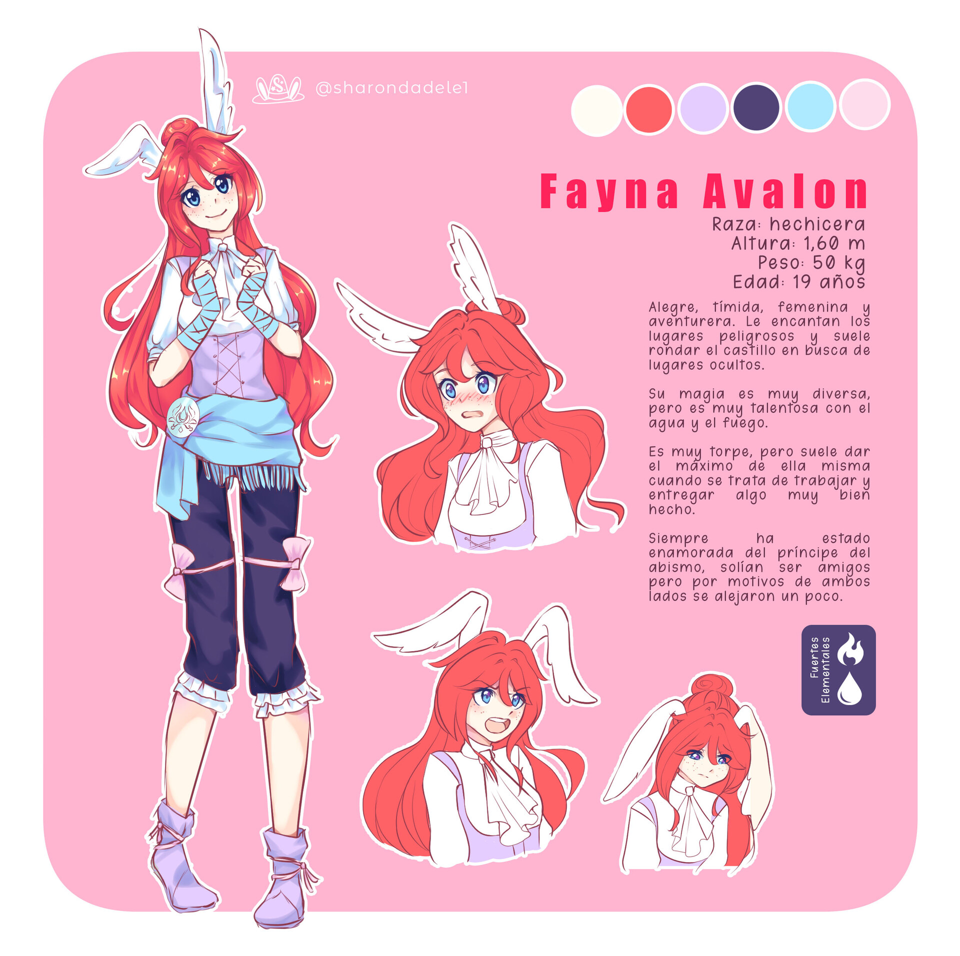 ArtStation - Fayna Avalon | Character Sheet