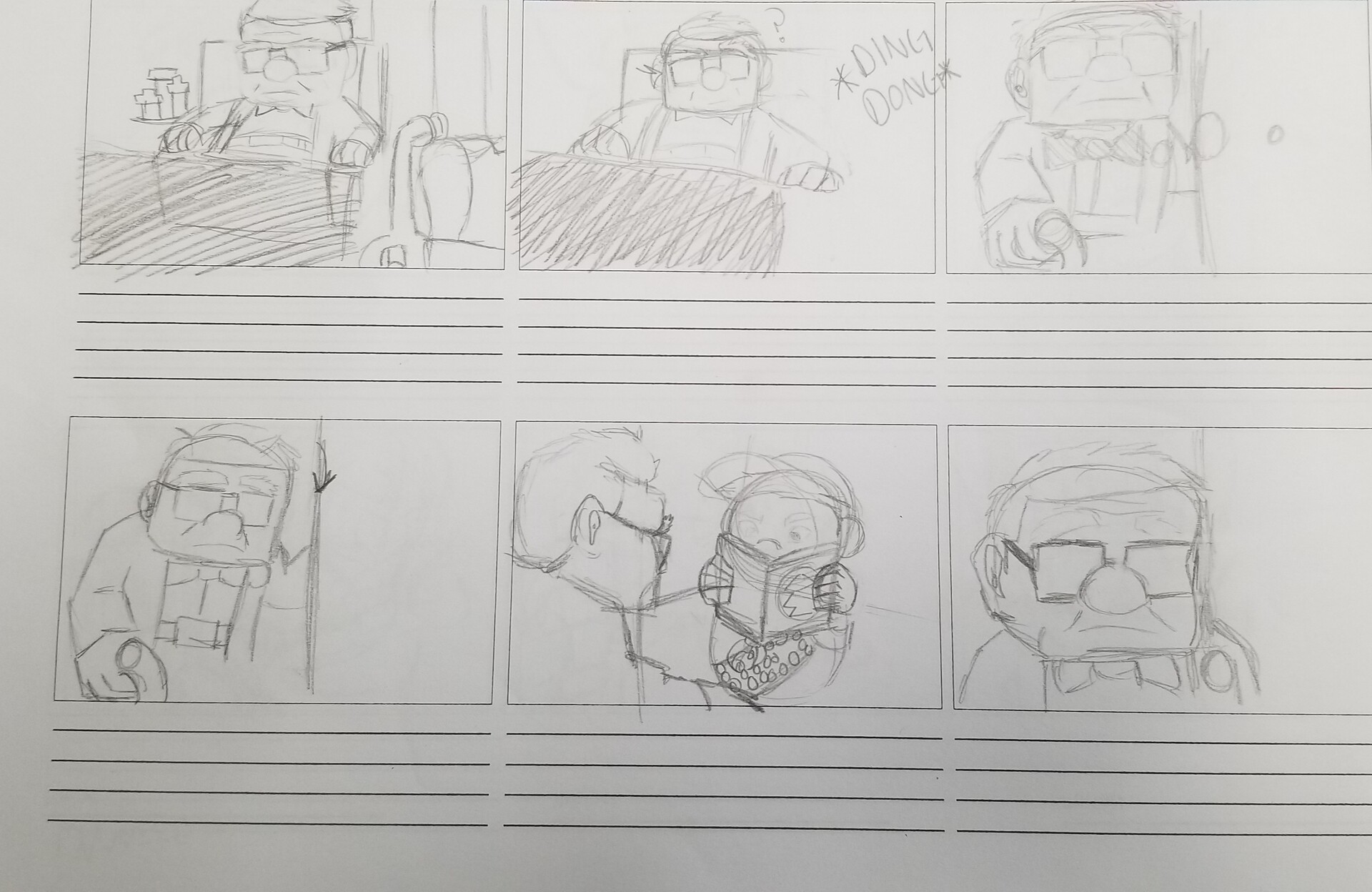 ArtStation - Up storyboard scene