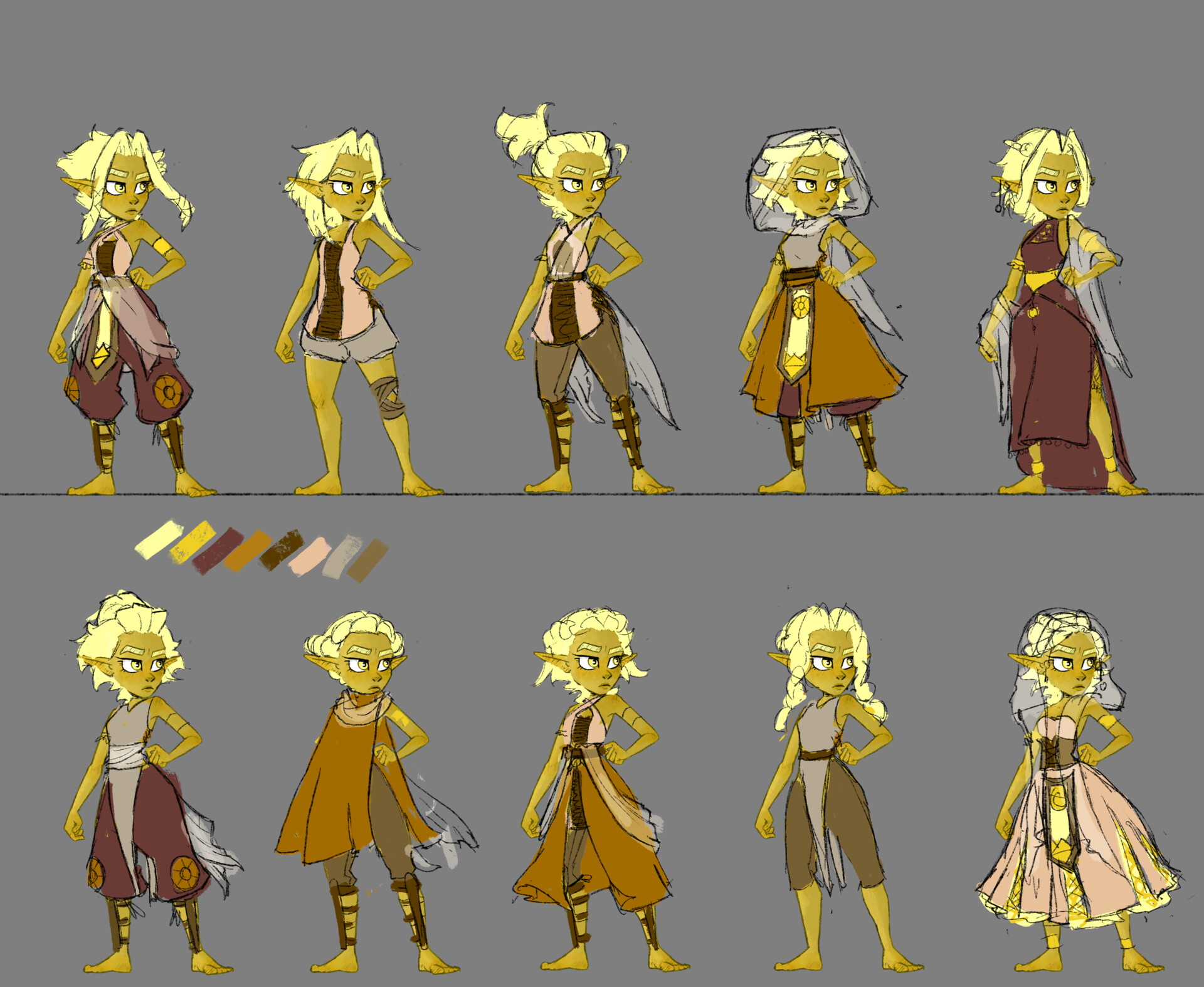 ArtStation - KROMA Clothes Concept Sketches