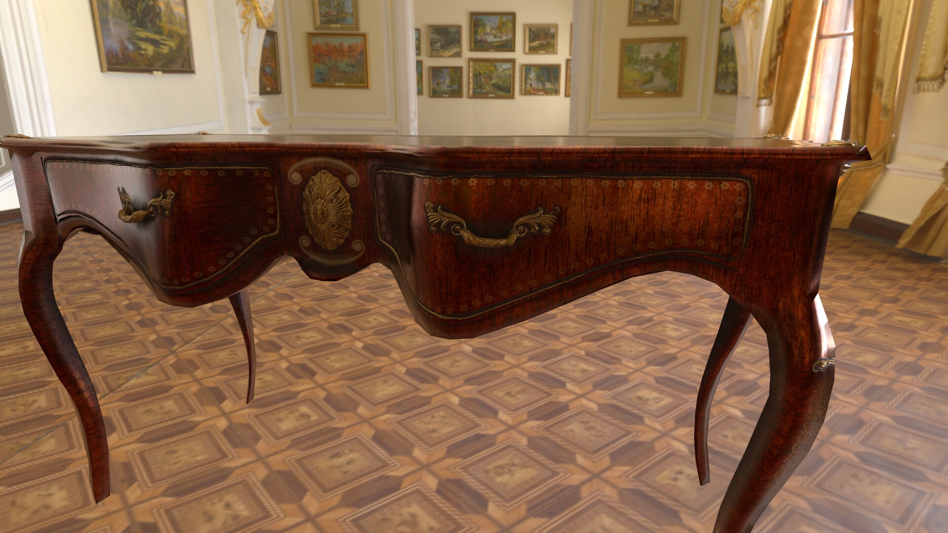 ArtStation - Napoleonic Empire Luxury Desk