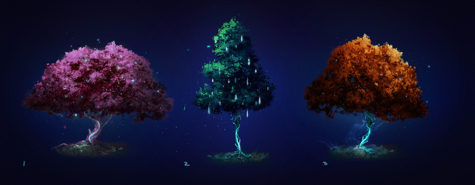 ArtStation - Fantasy Trees