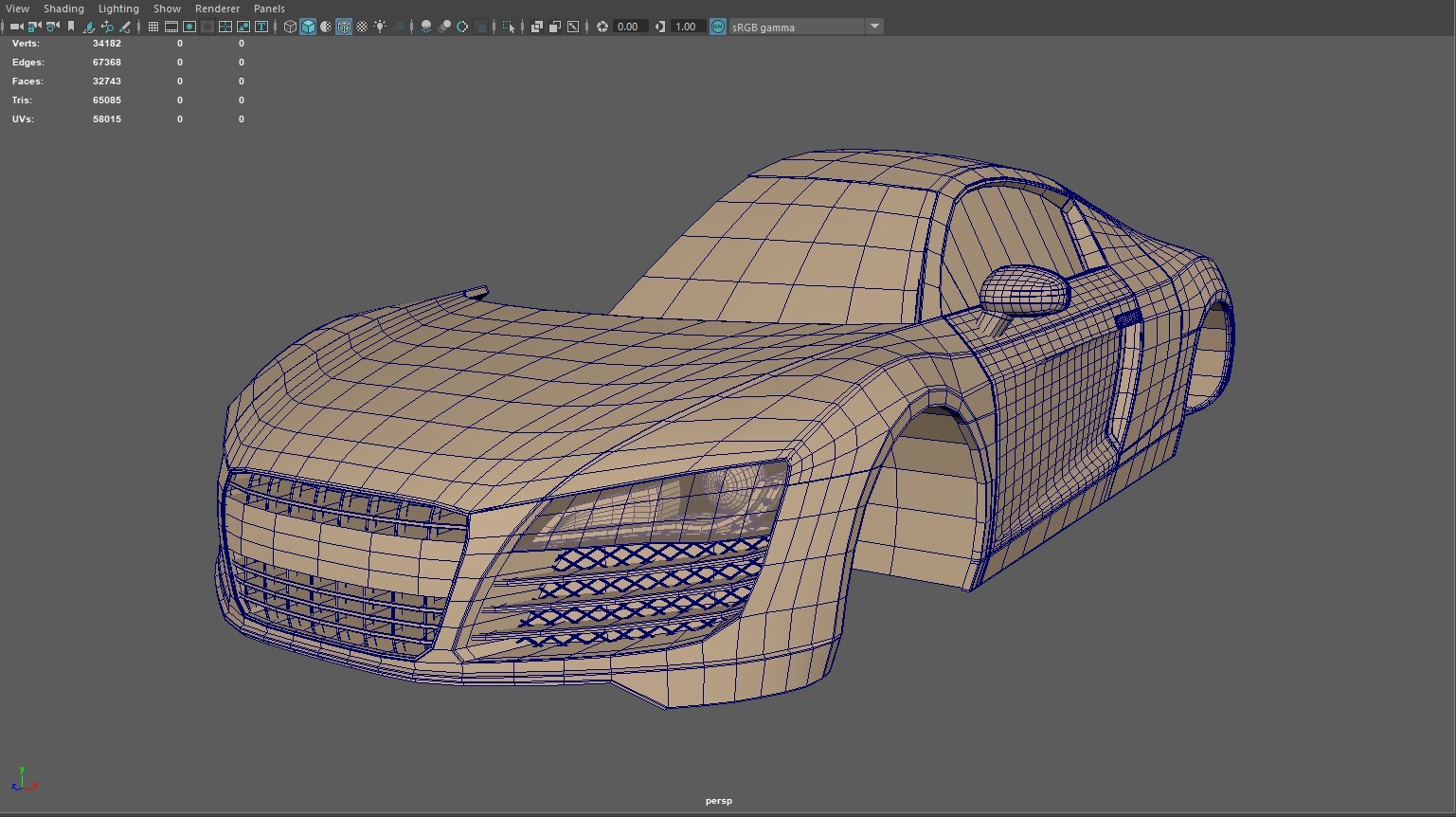 ArtStation - Maya... The Beginning. Audi R8 - Student Project