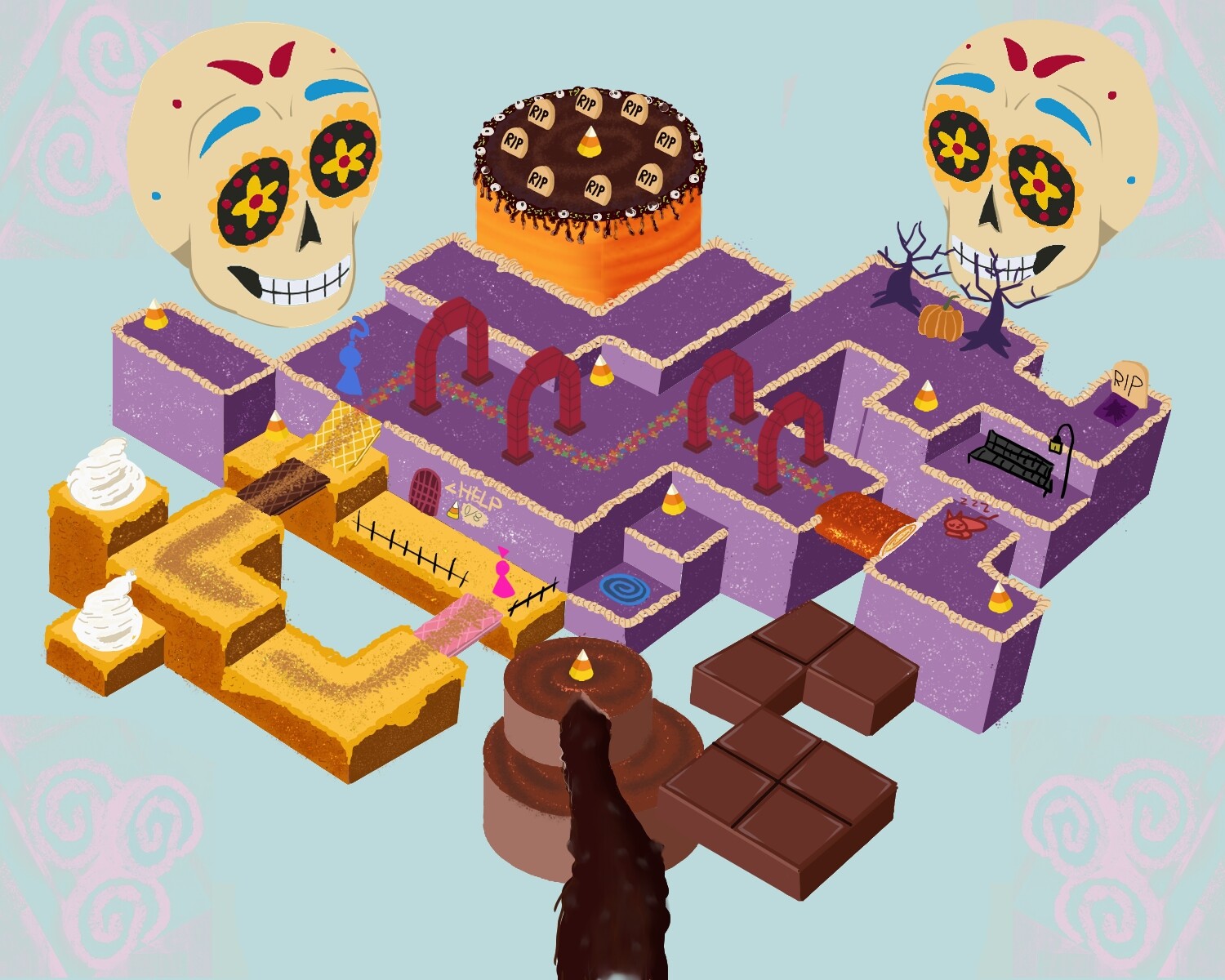 ArtStation - Isometric dessert land