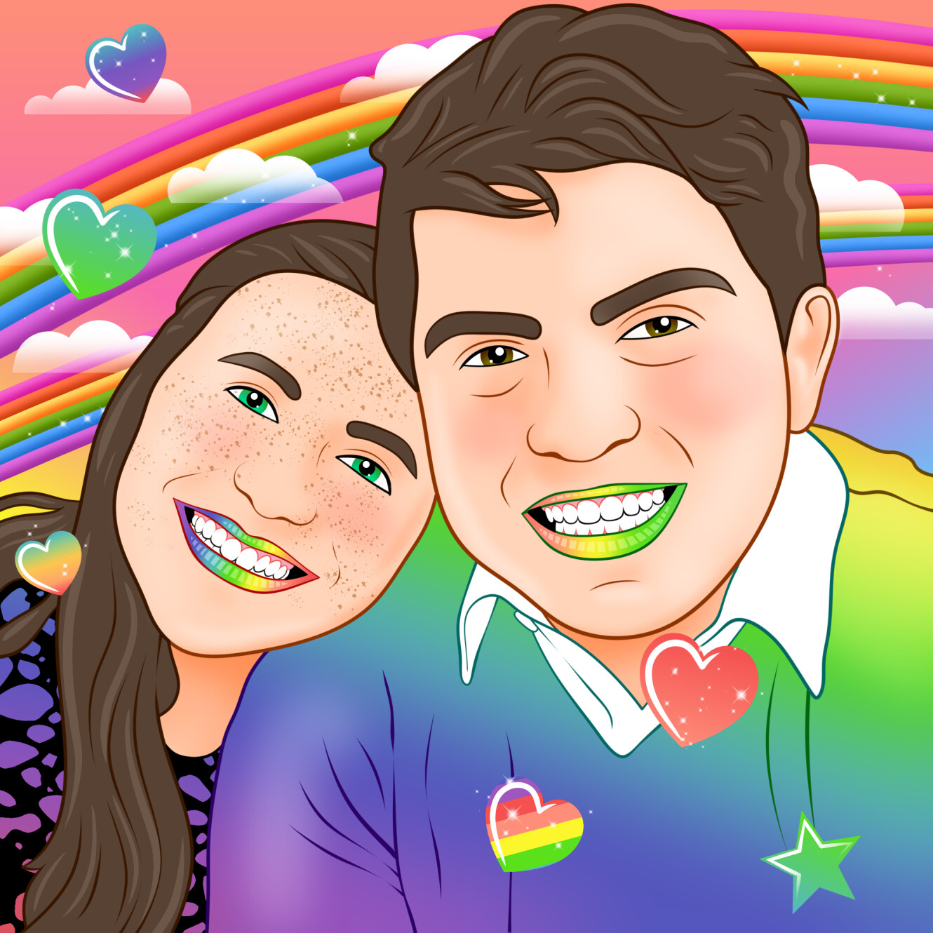 ArtStation - "Lisa Frank"-style Commissions, 2019