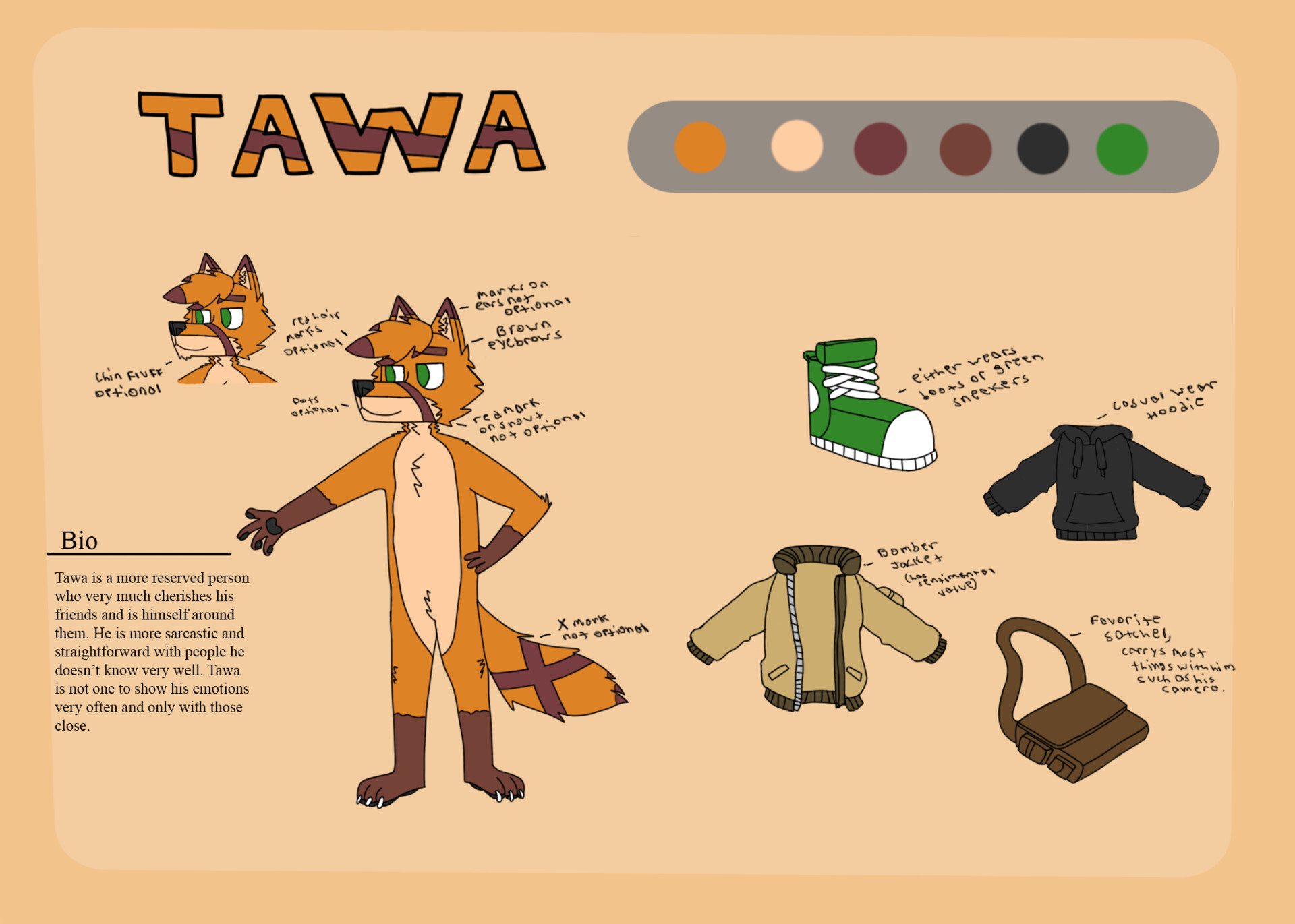 ArtStation - Tawa Ref Sheet 2.0 (old)