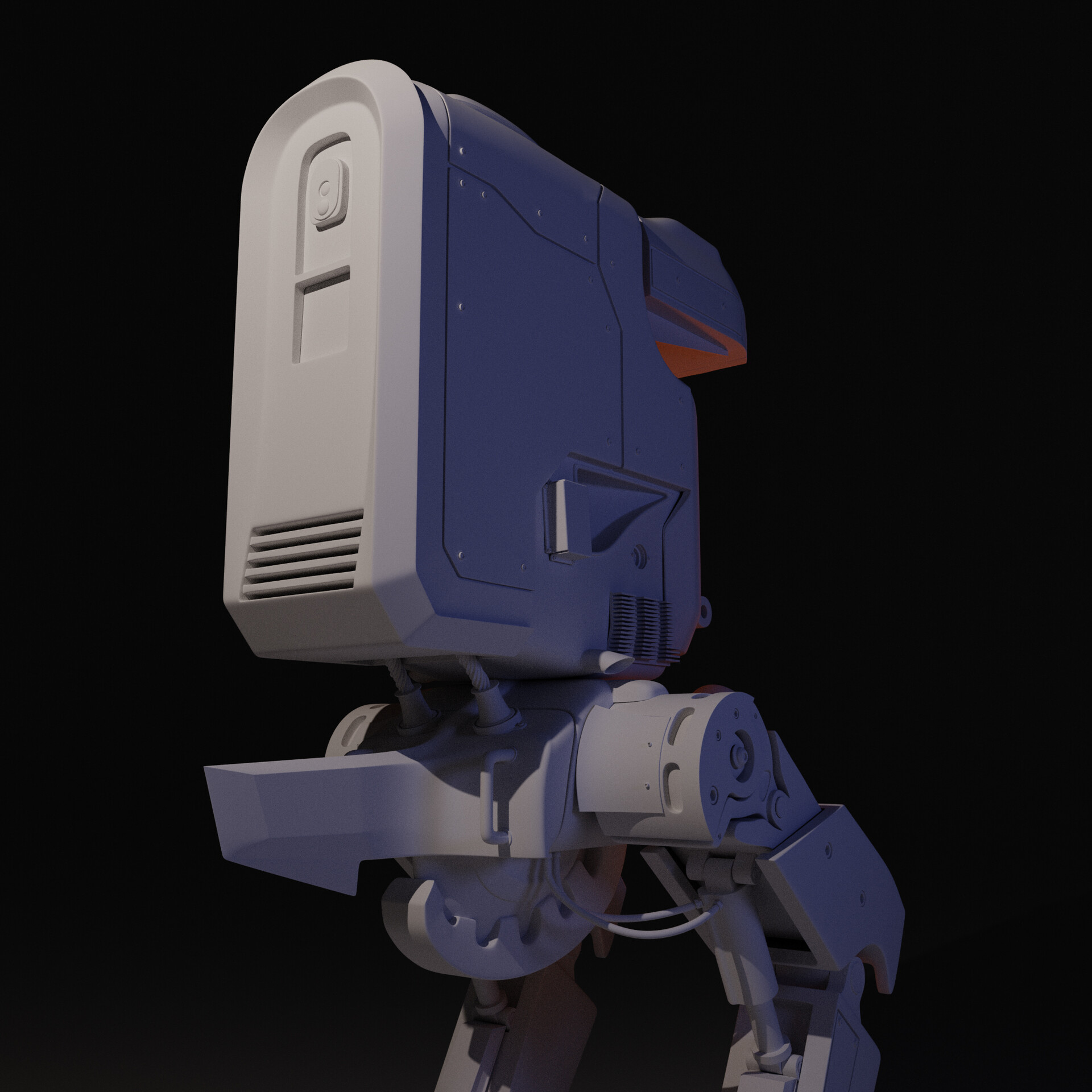 ArtStation - WIP Battering rambot