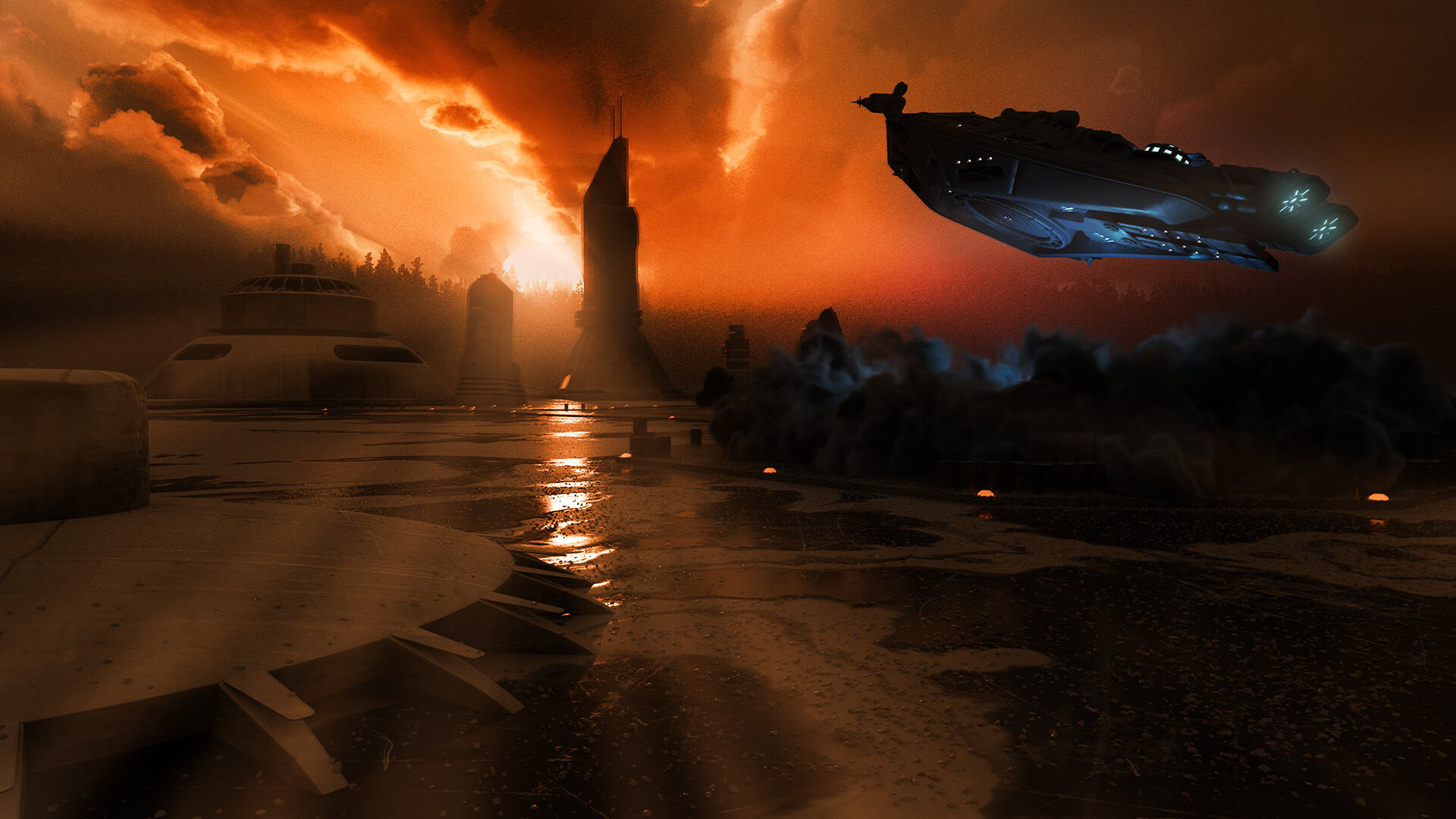 Halo Covenant Ships Glassing