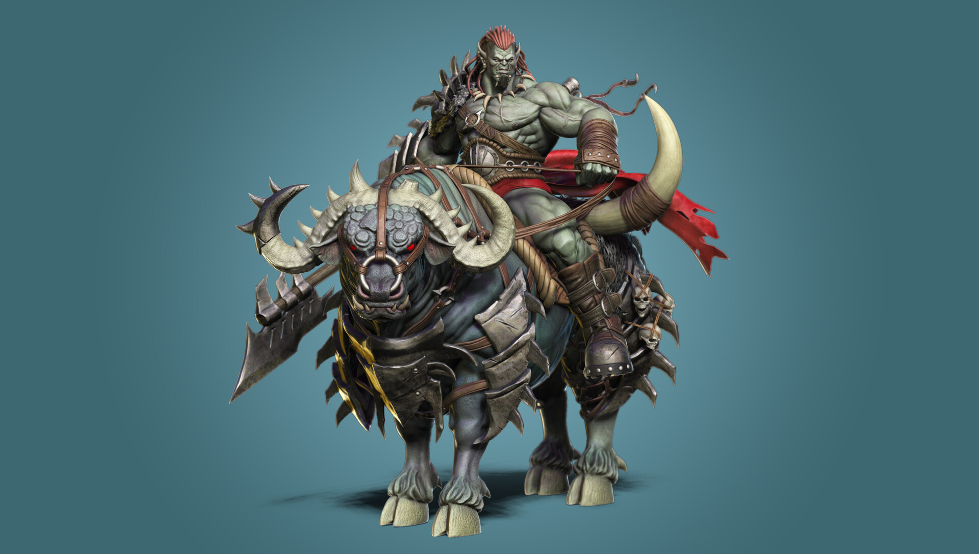 ArtStation - Orc Rider Sculpt