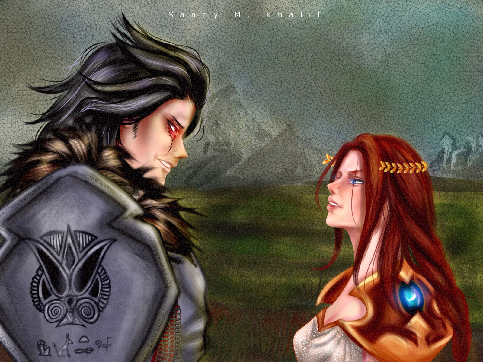 Sandy M.Khalil - fantasy warrior princess "the knight behind elevation"