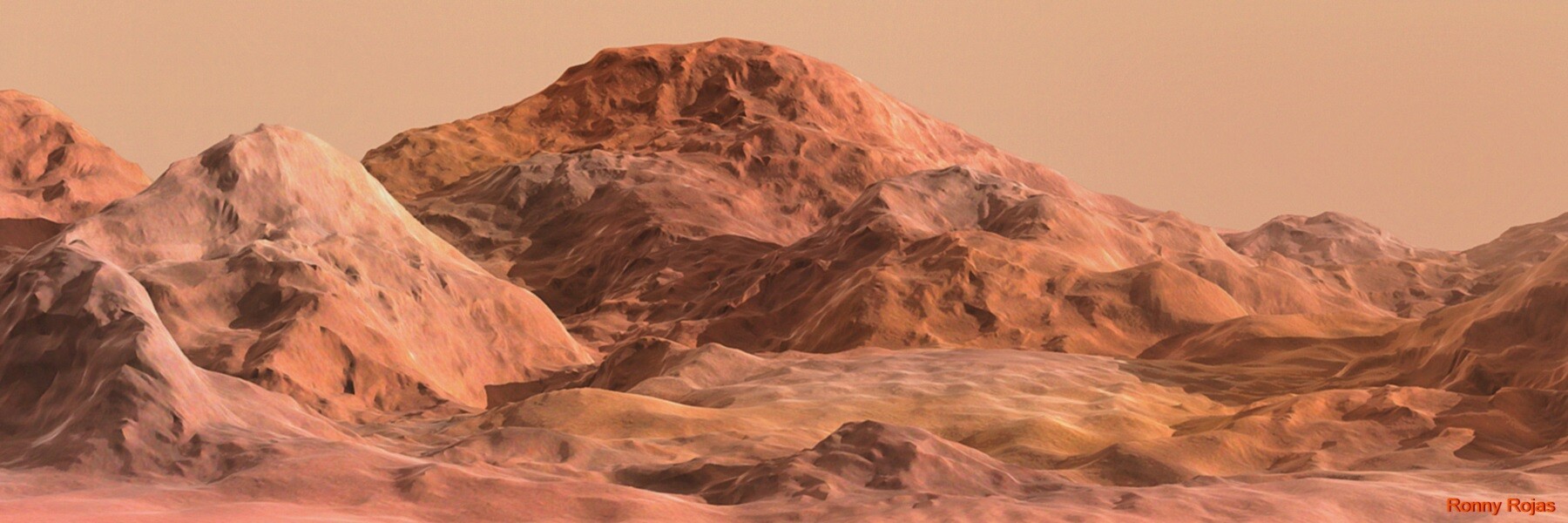 ArtStation - Fictional martian landscape