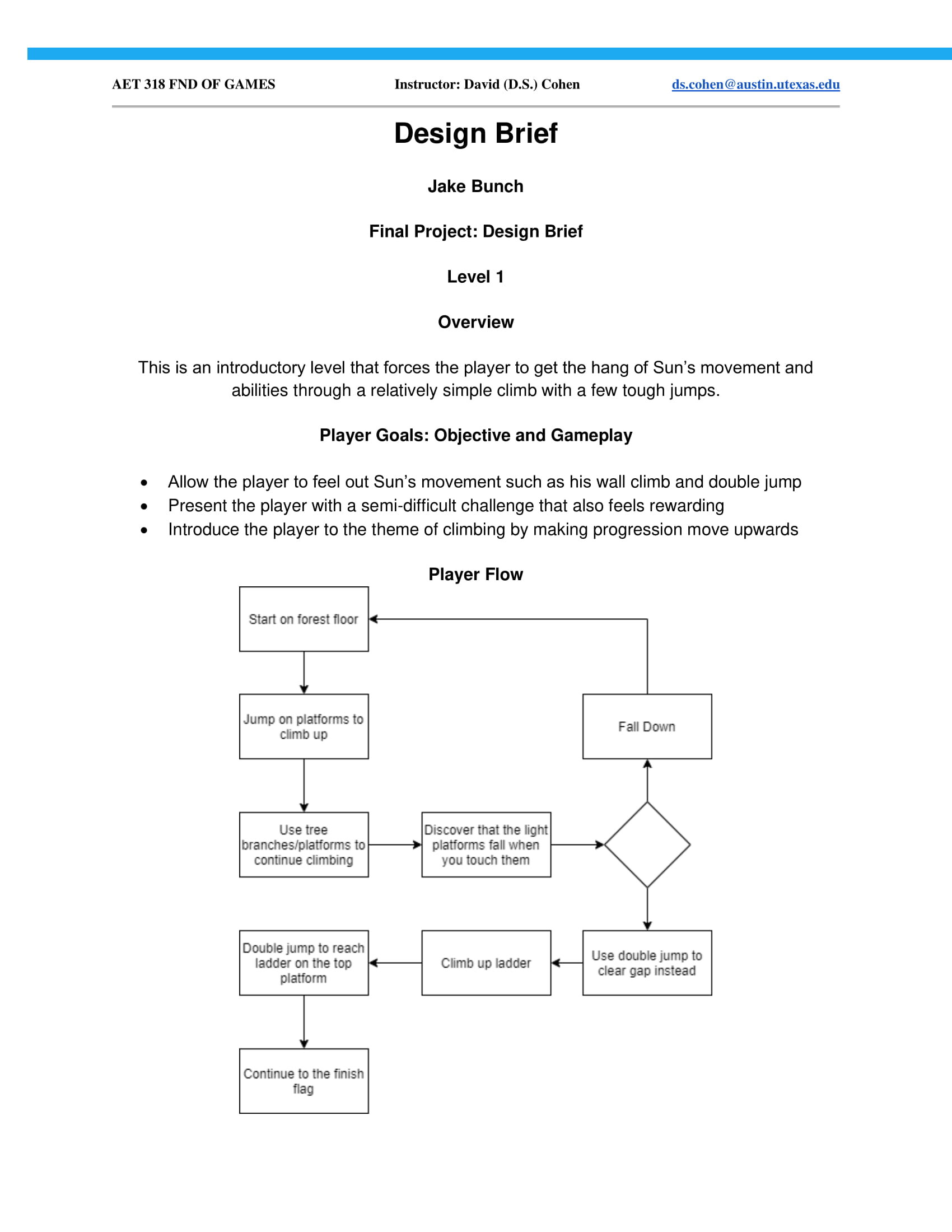 Jake Bunch - Sun: Game Design & Concept