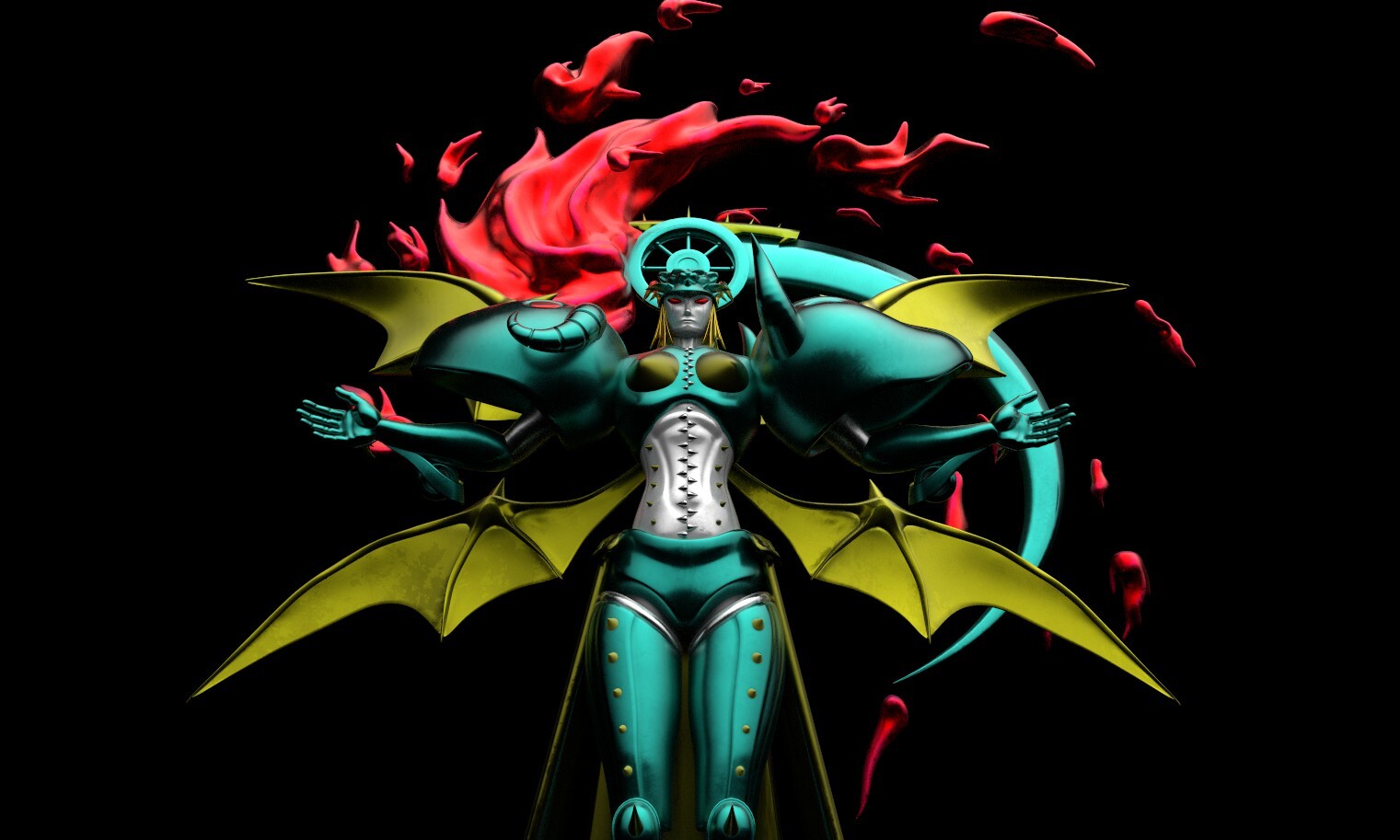 ArtStation - Digimon Ophanimon Falldown Mode