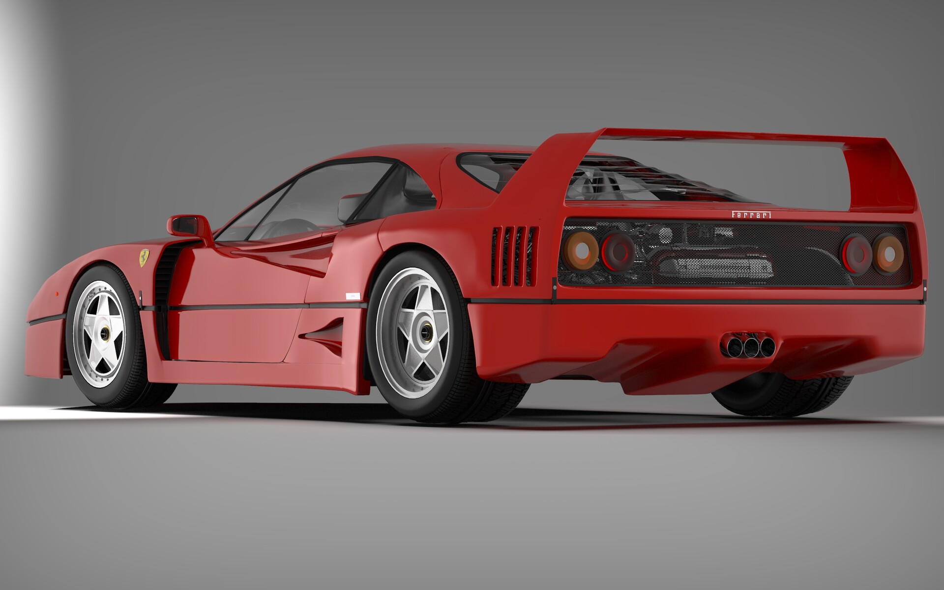 ArtStation - Ferrari F40 Studio Shot